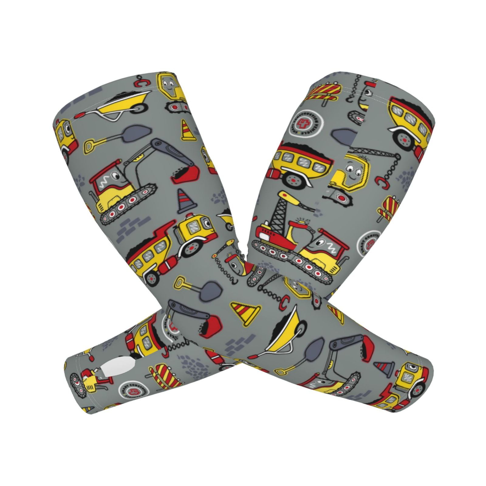 Fuzoiu Funny Construction Print Cooling Sleeves for Sun Protection,UV ...