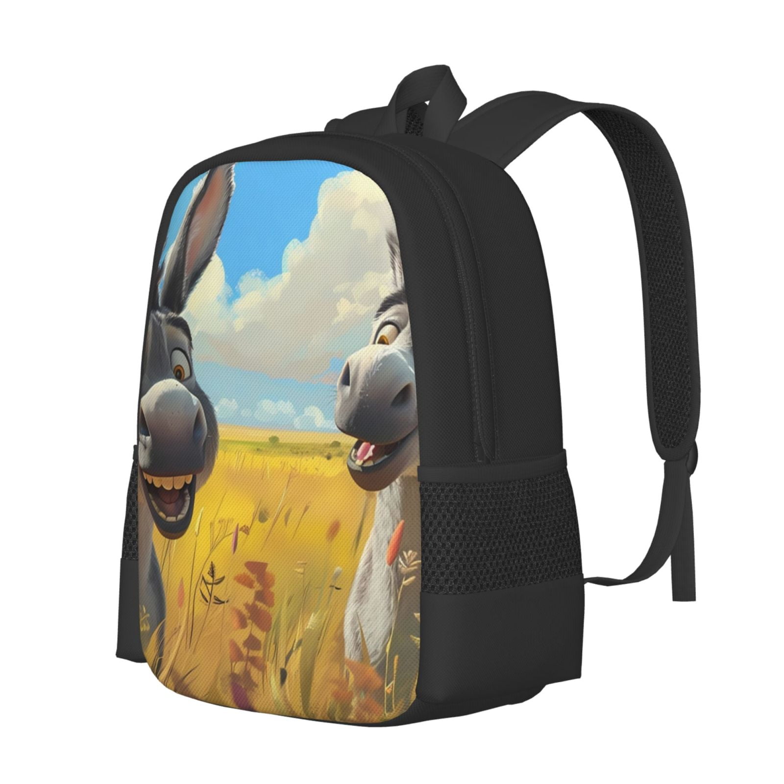 Fuzoiu Funny Countryside Donkey Print Large Capacity Backpack,Travel ...