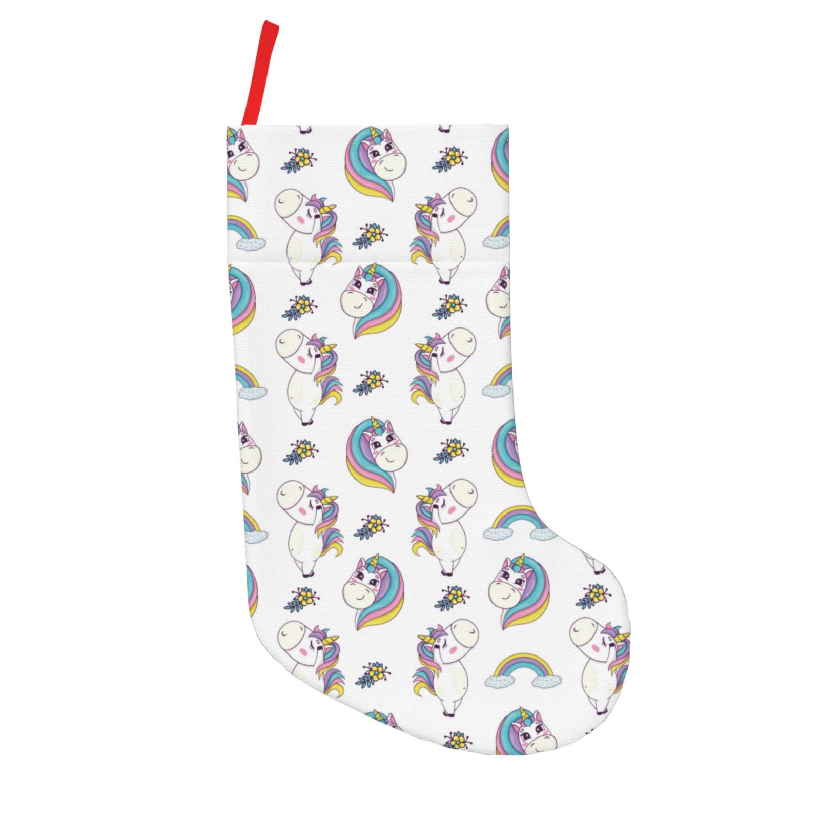 Fuzoiu Funny Kawaii Unicorns Dancing Print 18 inches Christmas ...