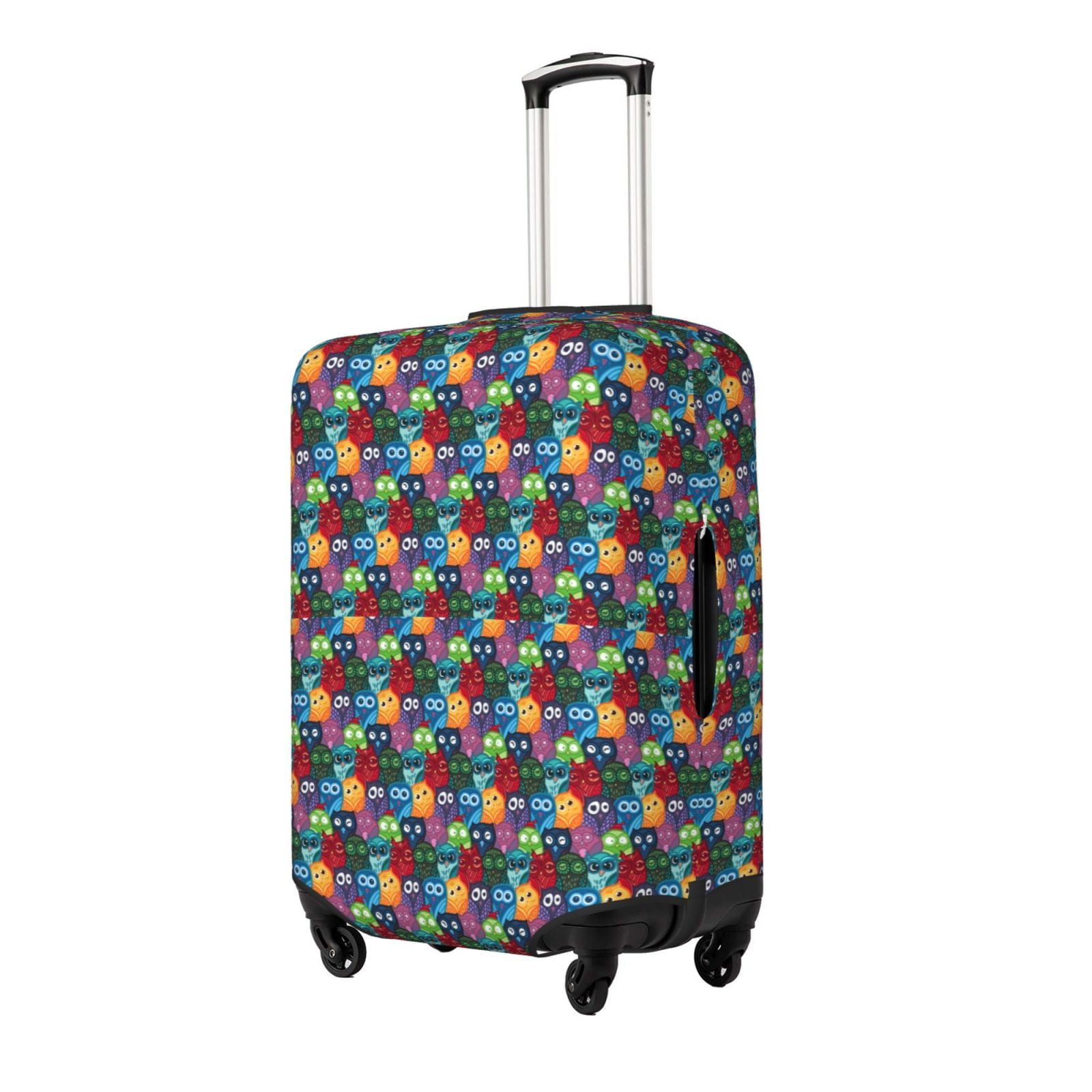 Fuzoiu Funny Owls Print Suitcase Cover,Washable Luggage Covers for ...