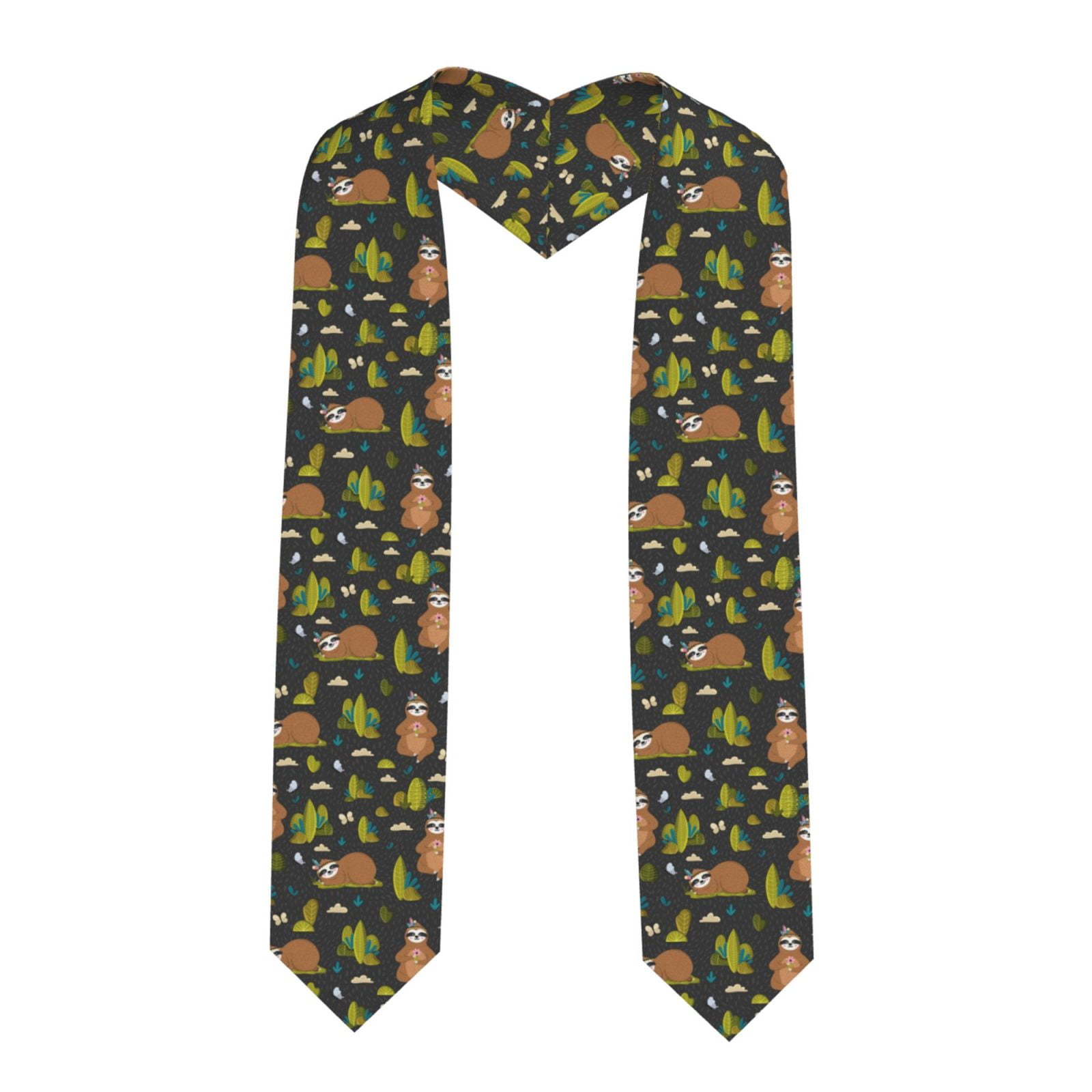 Fuzoiu Funny Sloths In The Forest Print Graduation Sash,Graduation ...