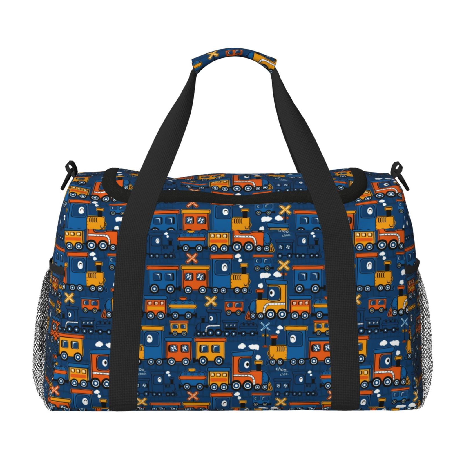 Fuzoiu Funny Steam Train Print Travel Duffle Bag,Carry On Tote Bags ...