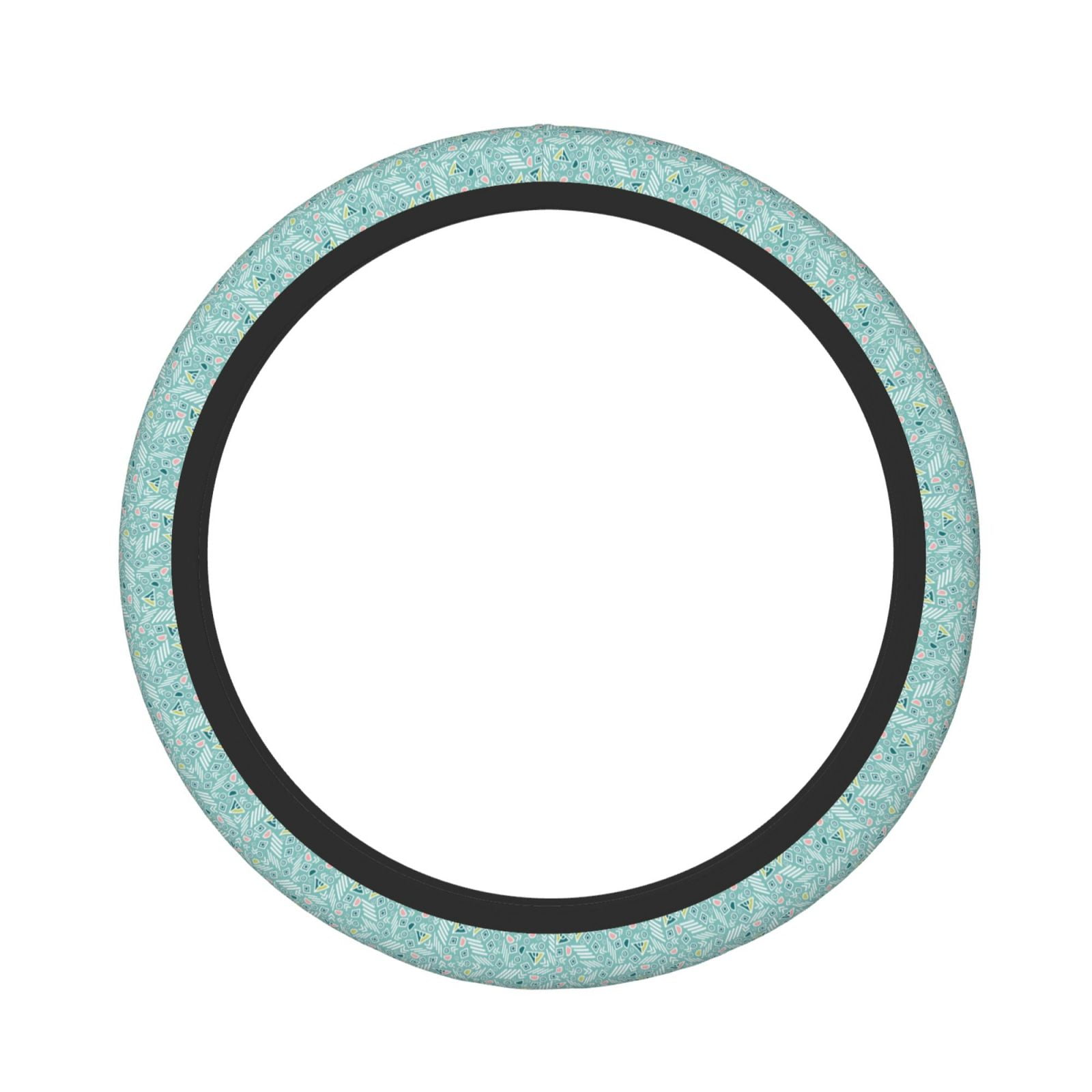 Fuzoiu Geometric Elements Print Elastic Stretch Steering Wheel Cover ...