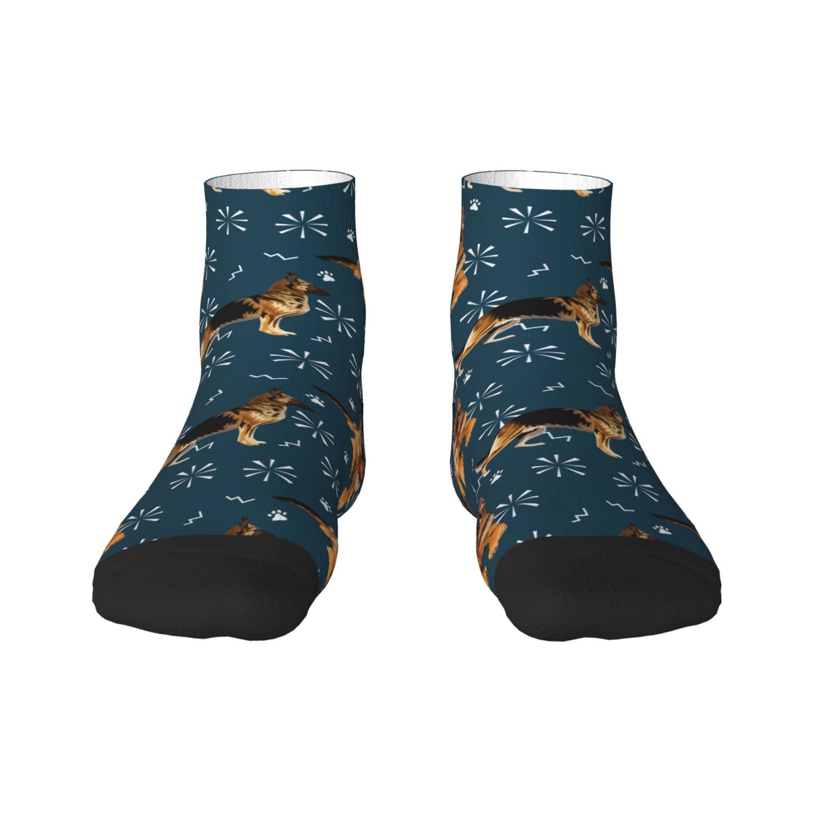 Fuzoiu German Shepherd Dog Print Adult Socks, Crew Moisture-wicking ...