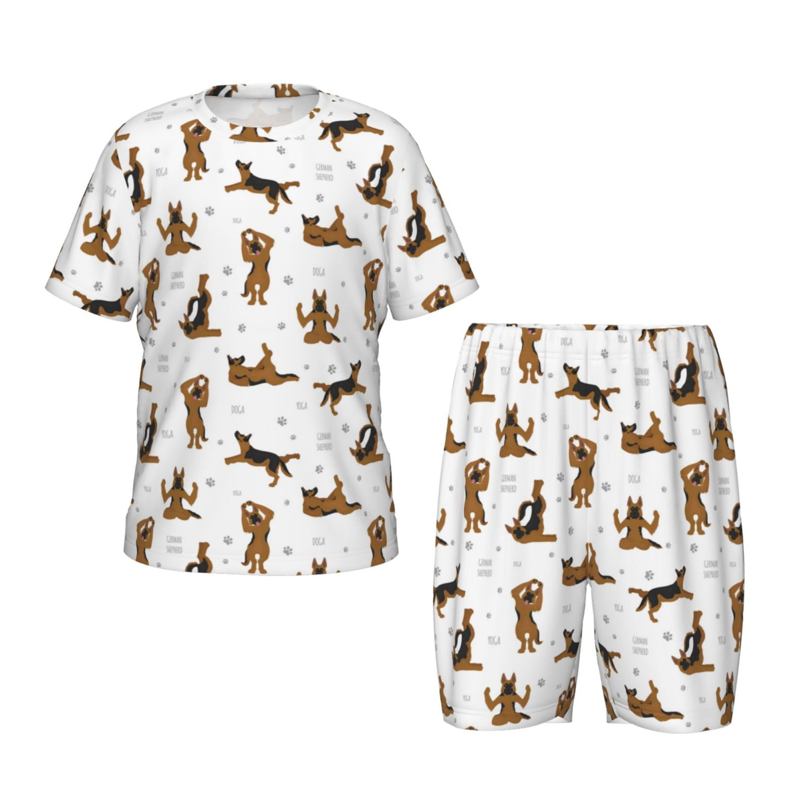 Fuzoiu German Shepherd Dog Print Boys Girls Pjs Sleepwear,2 Piece Pajam ...