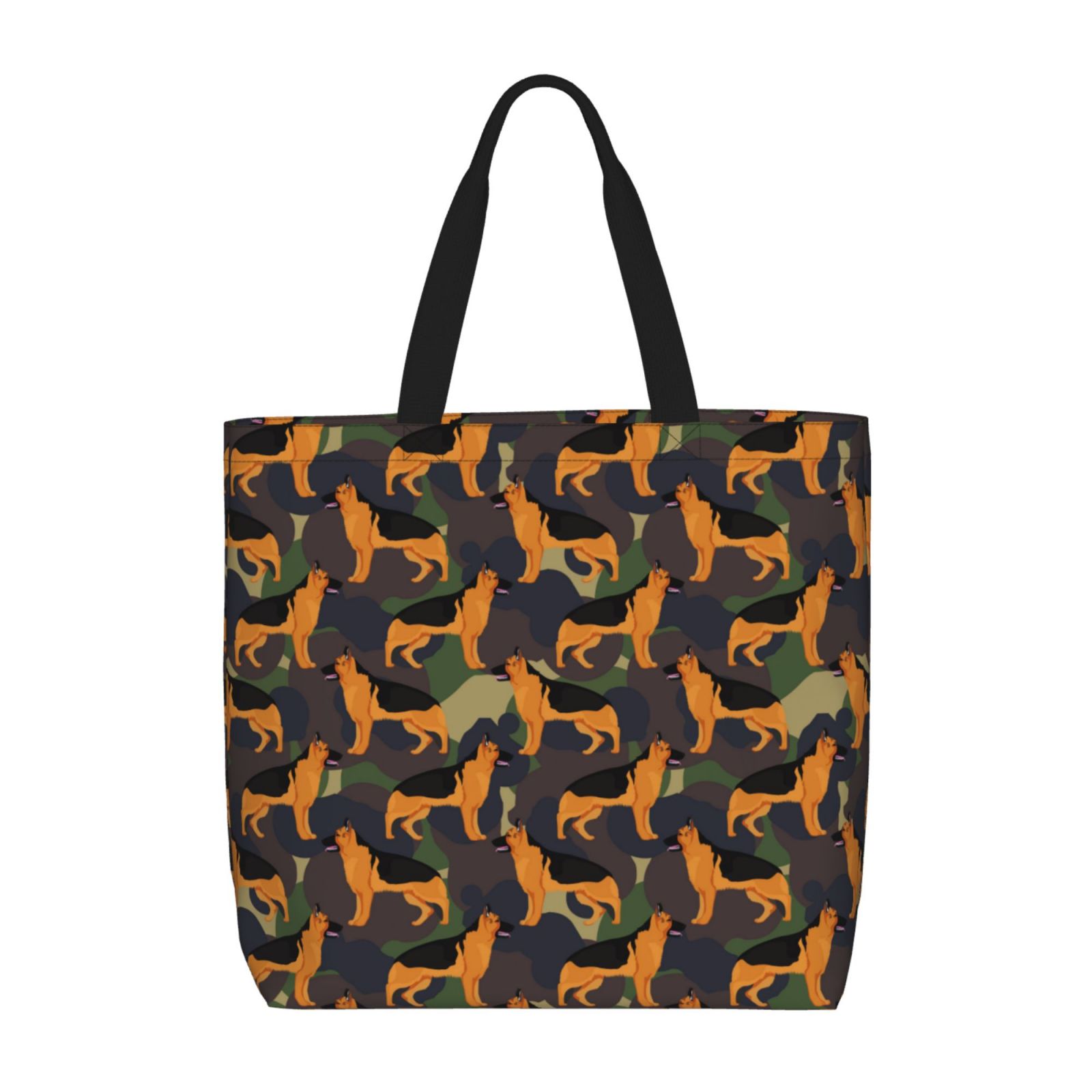 Fuzoiu German Shepherd Dog Print Durable Tote Bag,Shoulder Bag with ...