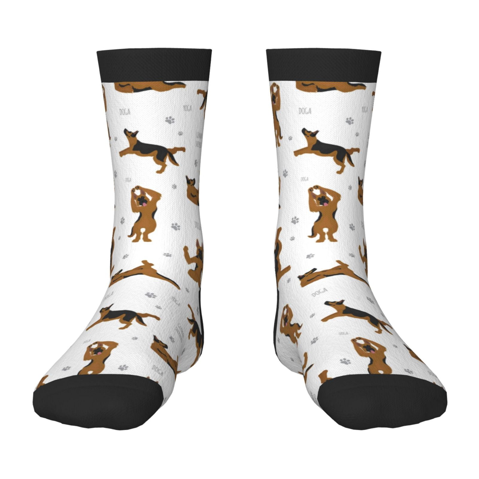 Fuzoiu German Shepherd Dog Print Kids Socks For Boys Girls,Grip Crew ...