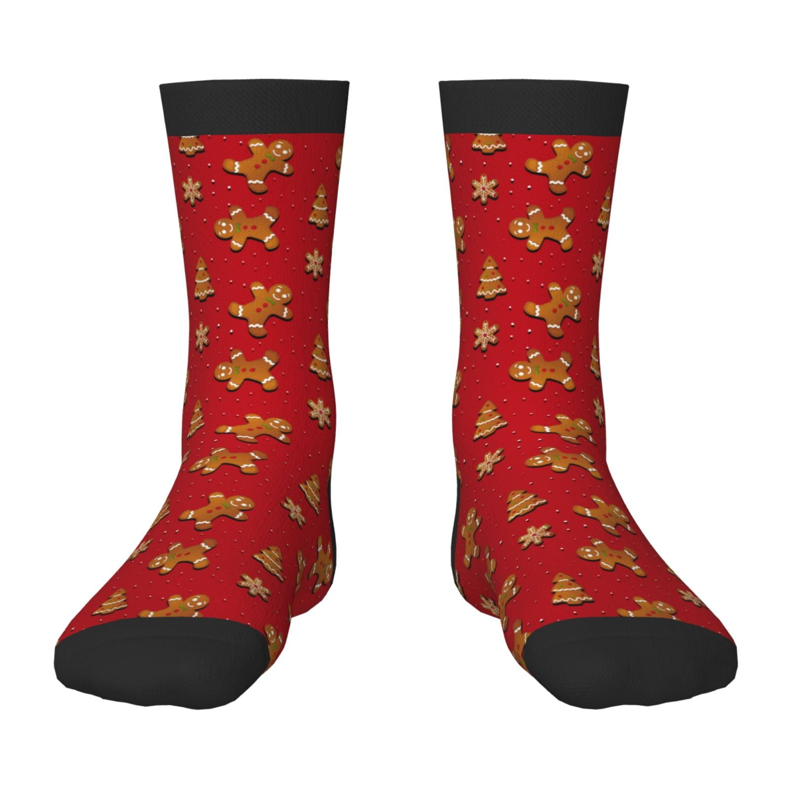 Fuzoiu Gingerbread Man Print Kids Socks For Boys Girls,Grip Crew Socks ...