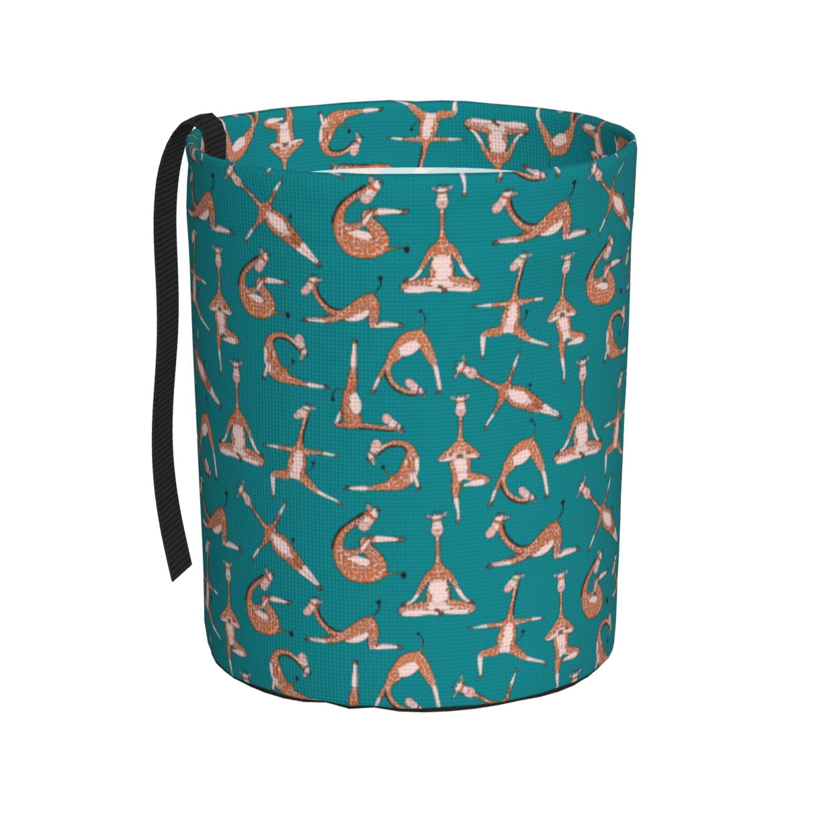 Fuzoiu Giraffes Doing Various Yoga Print Car Trash Can,Leakproof Car ...