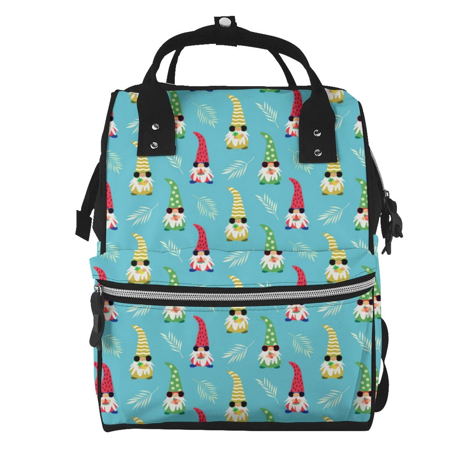 Fuzoiu Gnomes Holding Fruits Print Diaper Bag Backpack,Baby Essentials ...