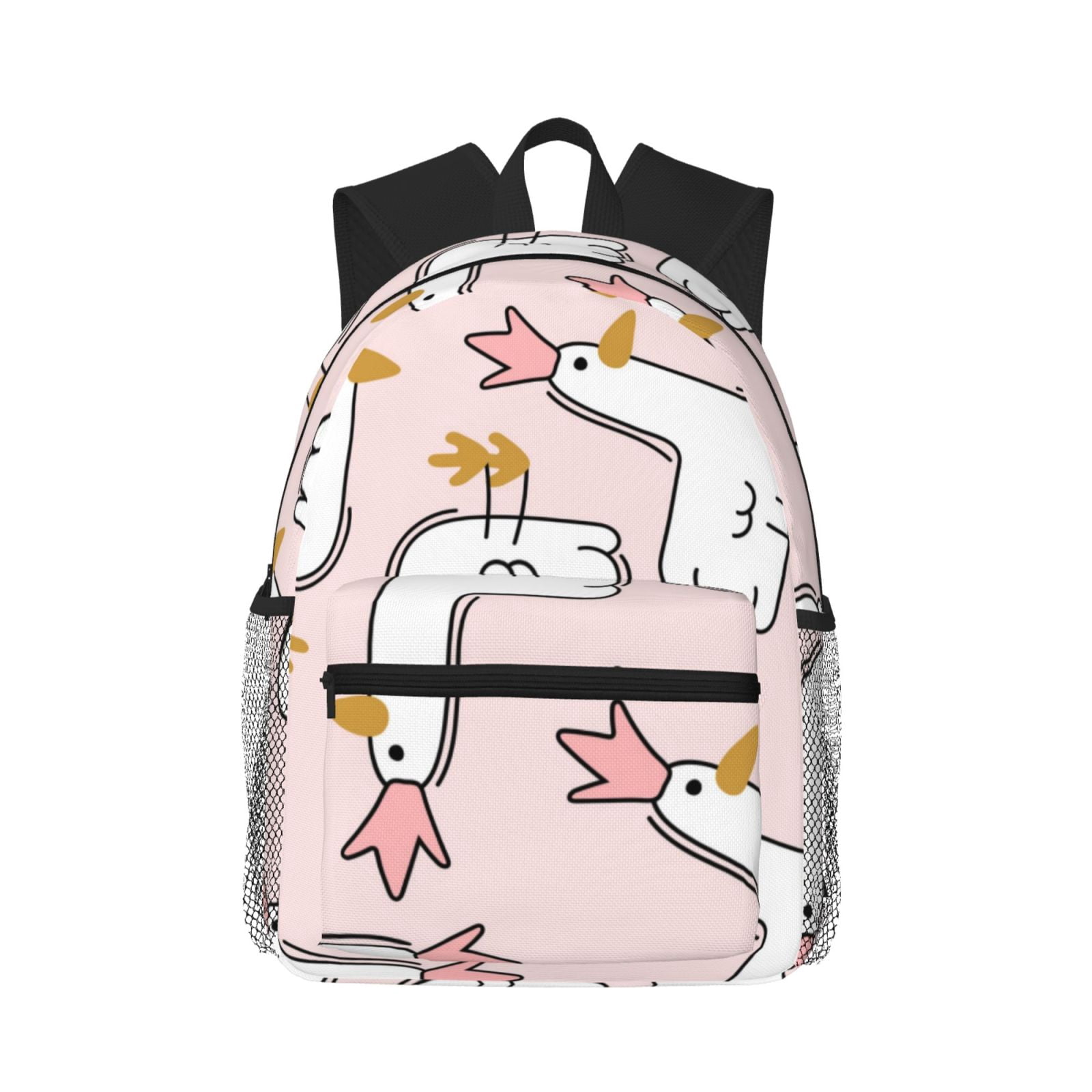 Fuzoiu Goose Queen Print School Backpack for Teens,Large Bookbag ...