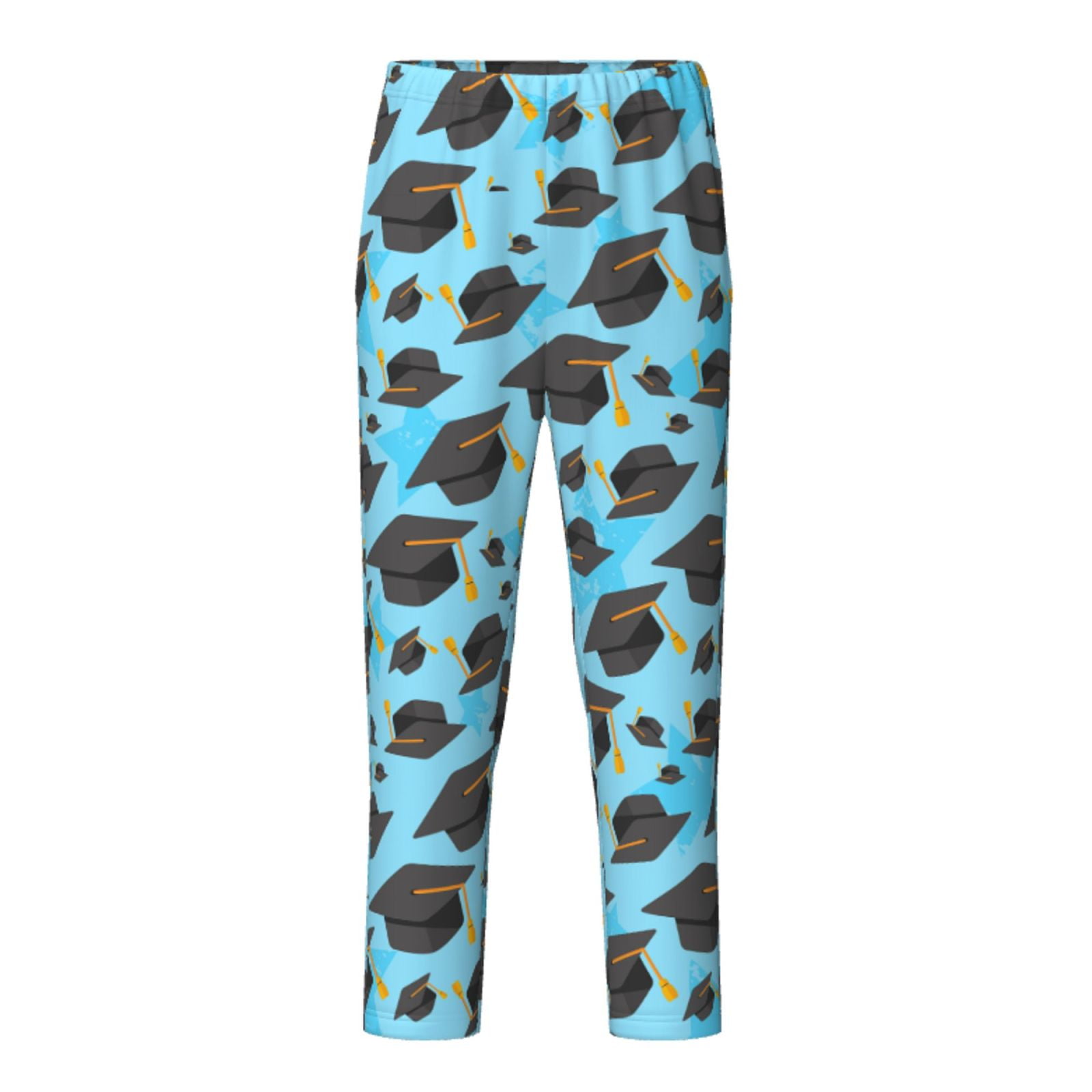 Fuzoiu Graduation Hats1 Print Teenagers' Pajama Pants,Lounge Pants with ...