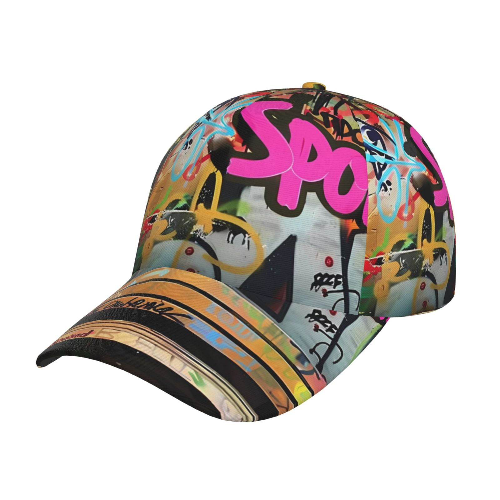 Fuzoiu Graffiti Lamp Urban Scene Print Adjustable Baseball Cap for Men ...