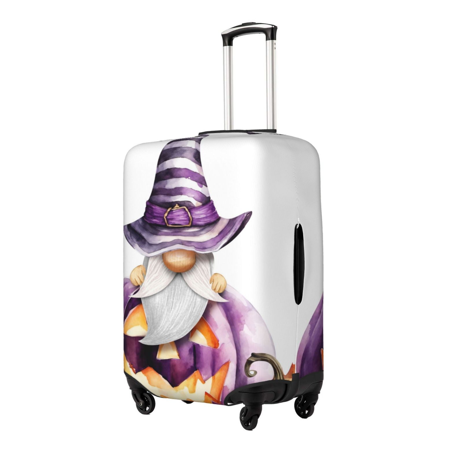 Fuzoiu Halloween Gnome With Pumpkins Print Suitcase Cover,Washable ...