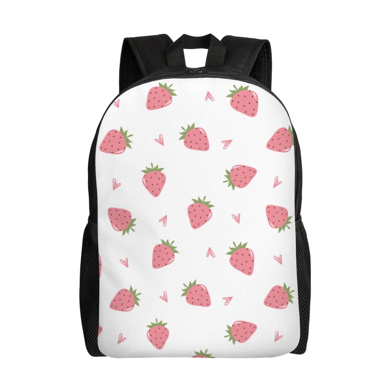 Fuzoiu Hand Drawn Strawberry Print Laptop Backpack,Work Business ...
