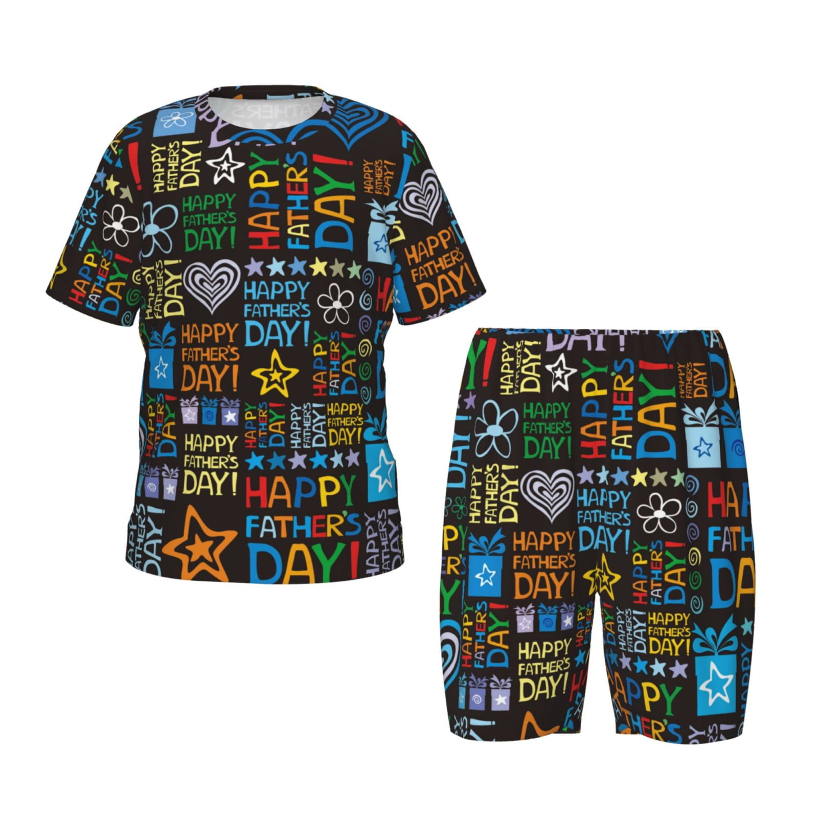 Fuzoiu Happy Father Day Print Boys Girls Pjs Sleepwear,2 Piece Pajam ...