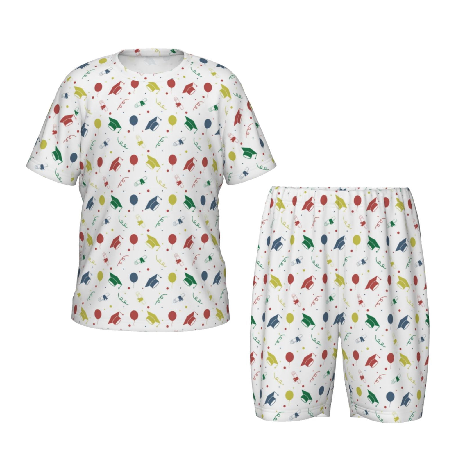 Fuzoiu Happy Graduation Print Boys Girls Pjs Sleepwear,2 Piece Pajam ...