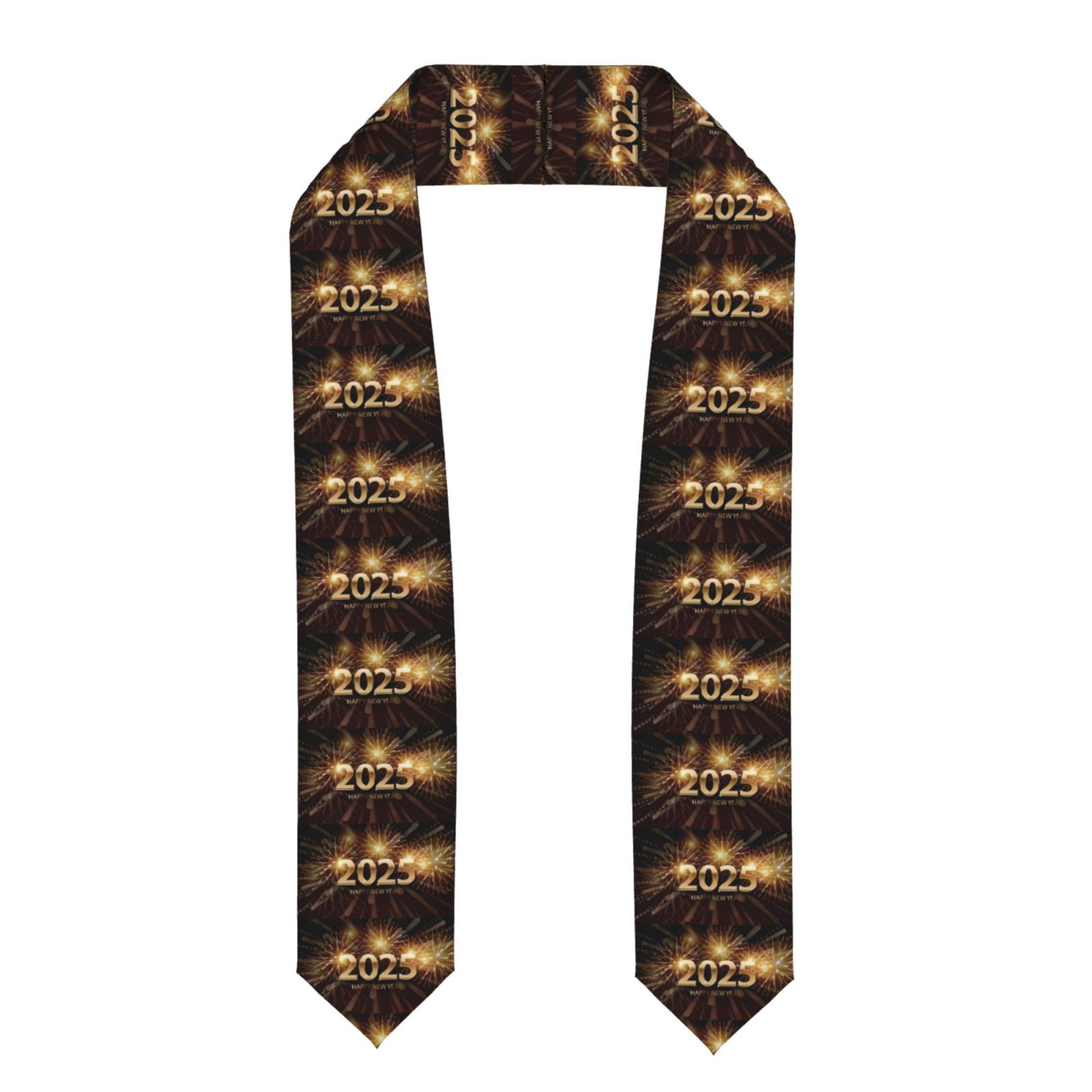 Fuzoiu Happy New Year 2025 B Print Graduation Sash,Graduation Stole ...