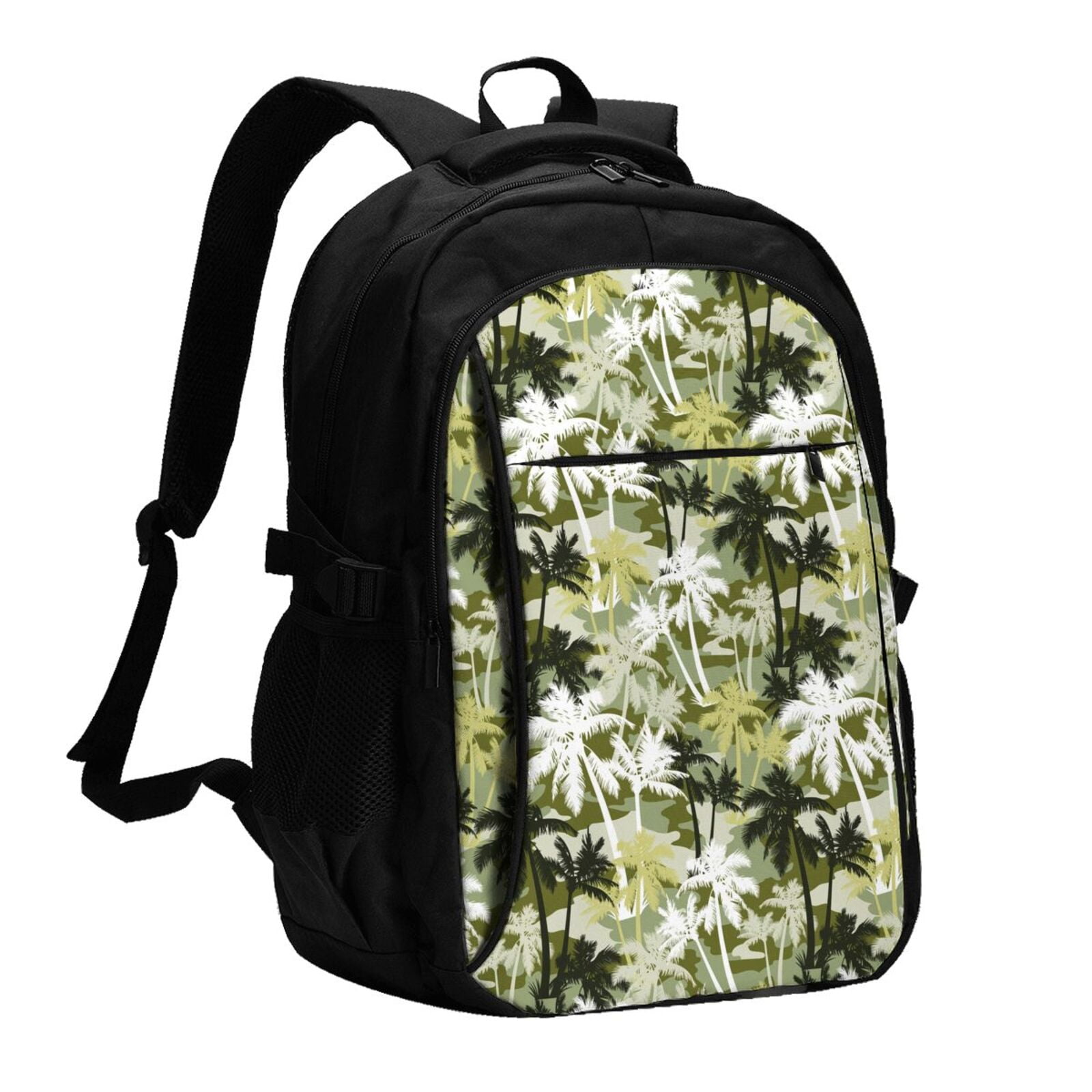 Fuzoiu Hawaii Palms Print USB Backpack with Charging Port,Laptop ...