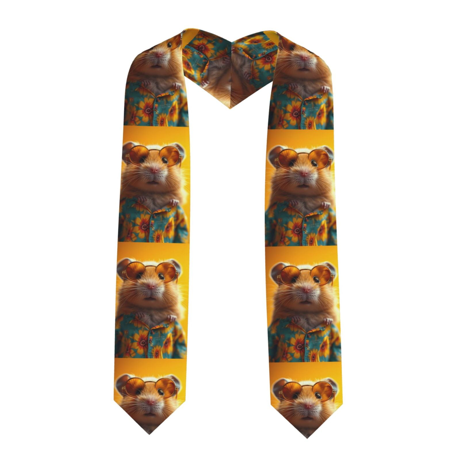Fuzoiu Hawaiian Style Guinea Pig Print Graduation Sash,Graduation Stole ...