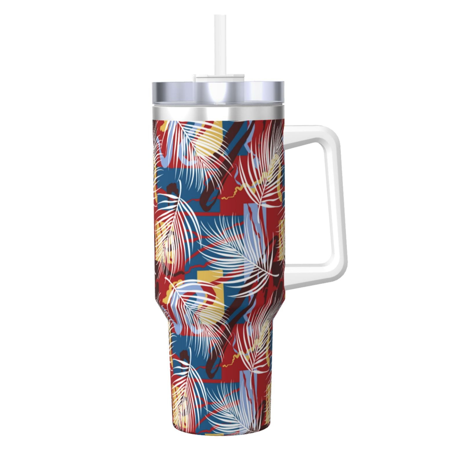 Fuzoiu Hawaiian Style Print 40OZ Ice Bully Stainless Steel Insulated ...