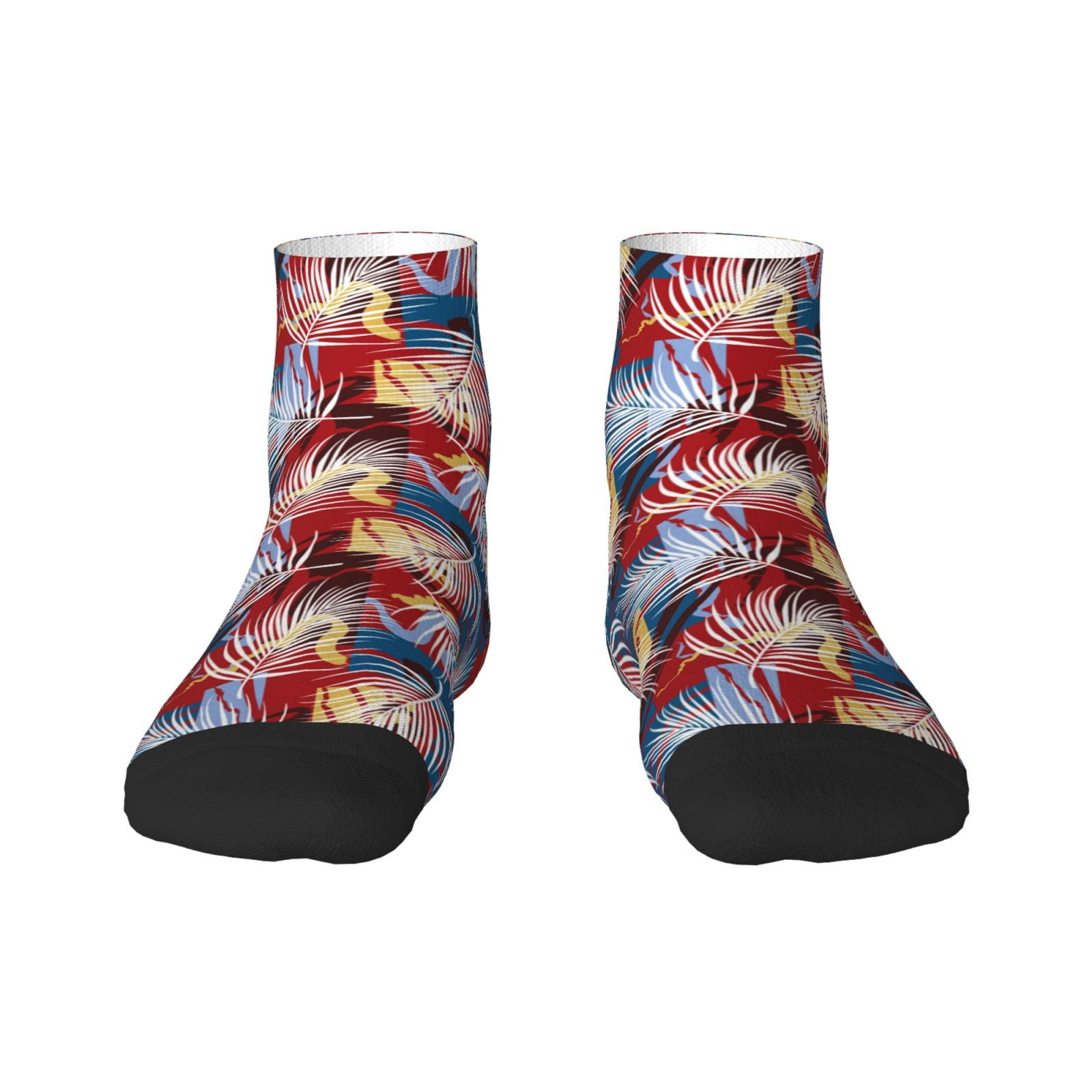 Fuzoiu Hawaiian Style Print Adult Socks, Crew Moisture-wicking Socks ...