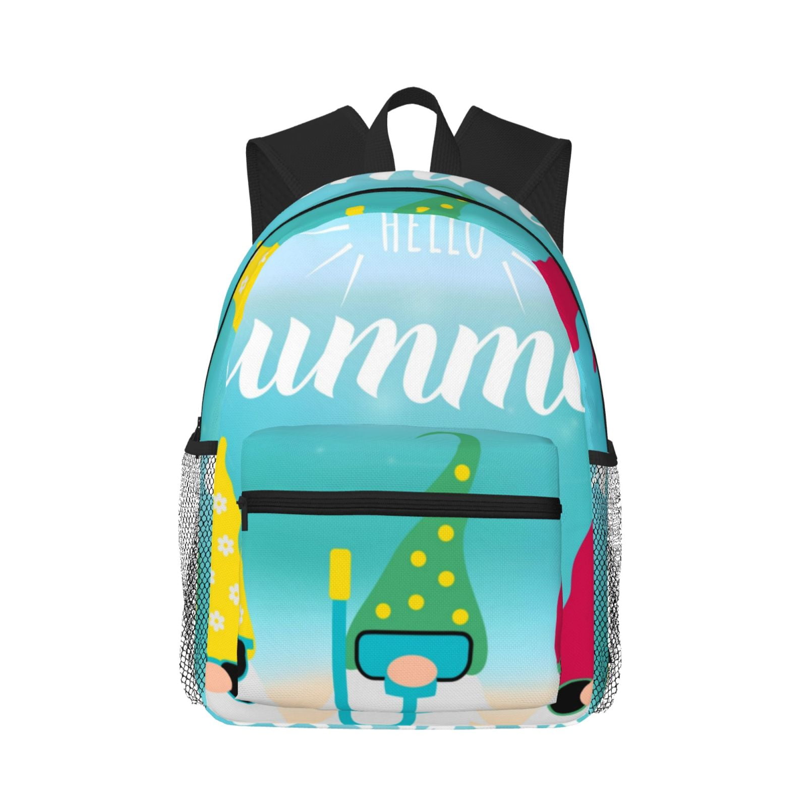 Fuzoiu Hello Summer Gnome 1 Print School Backpack for Teens,Large ...