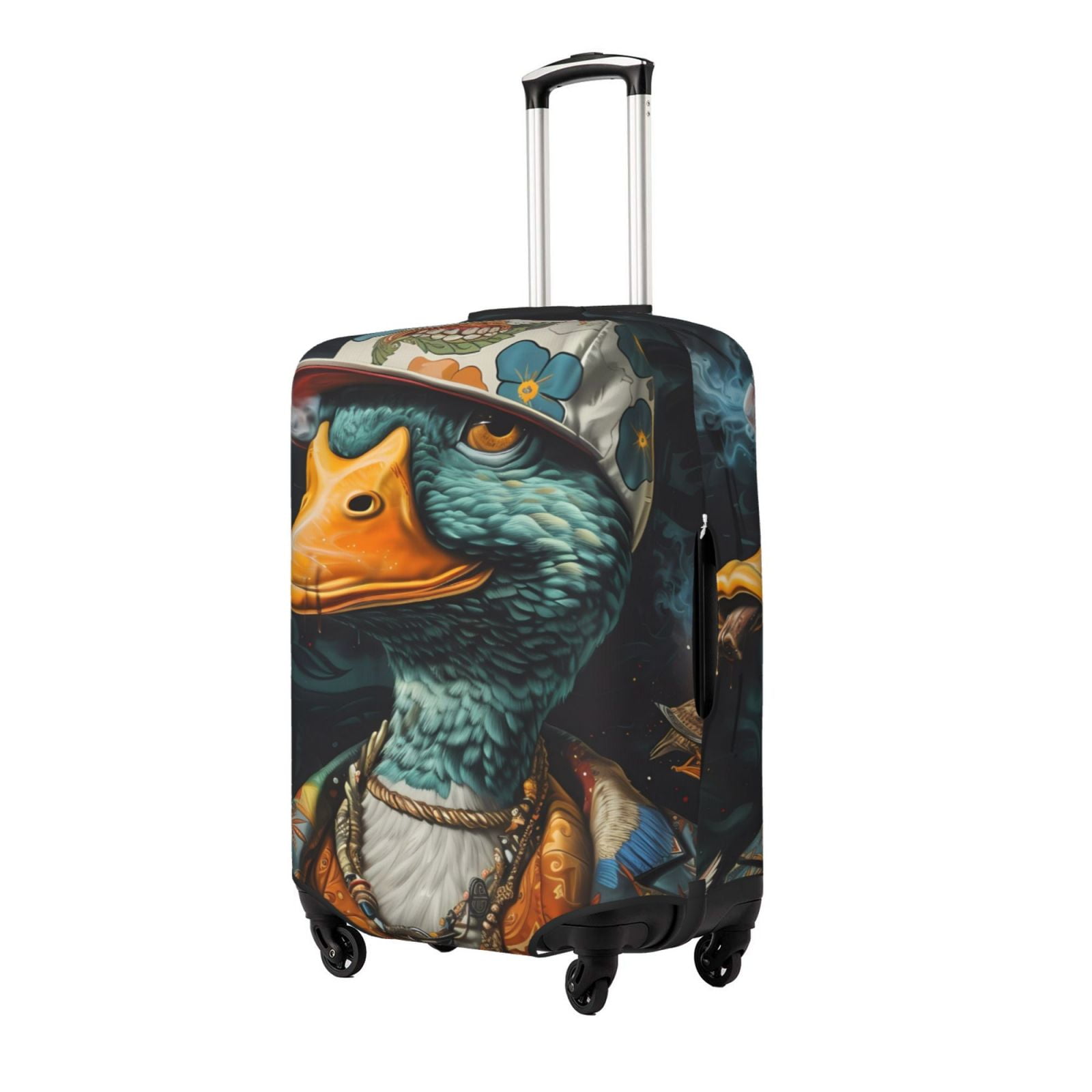Fuzoiu Hip-Hop Duck Print Suitcase Cover,Washable Luggage Covers for ...