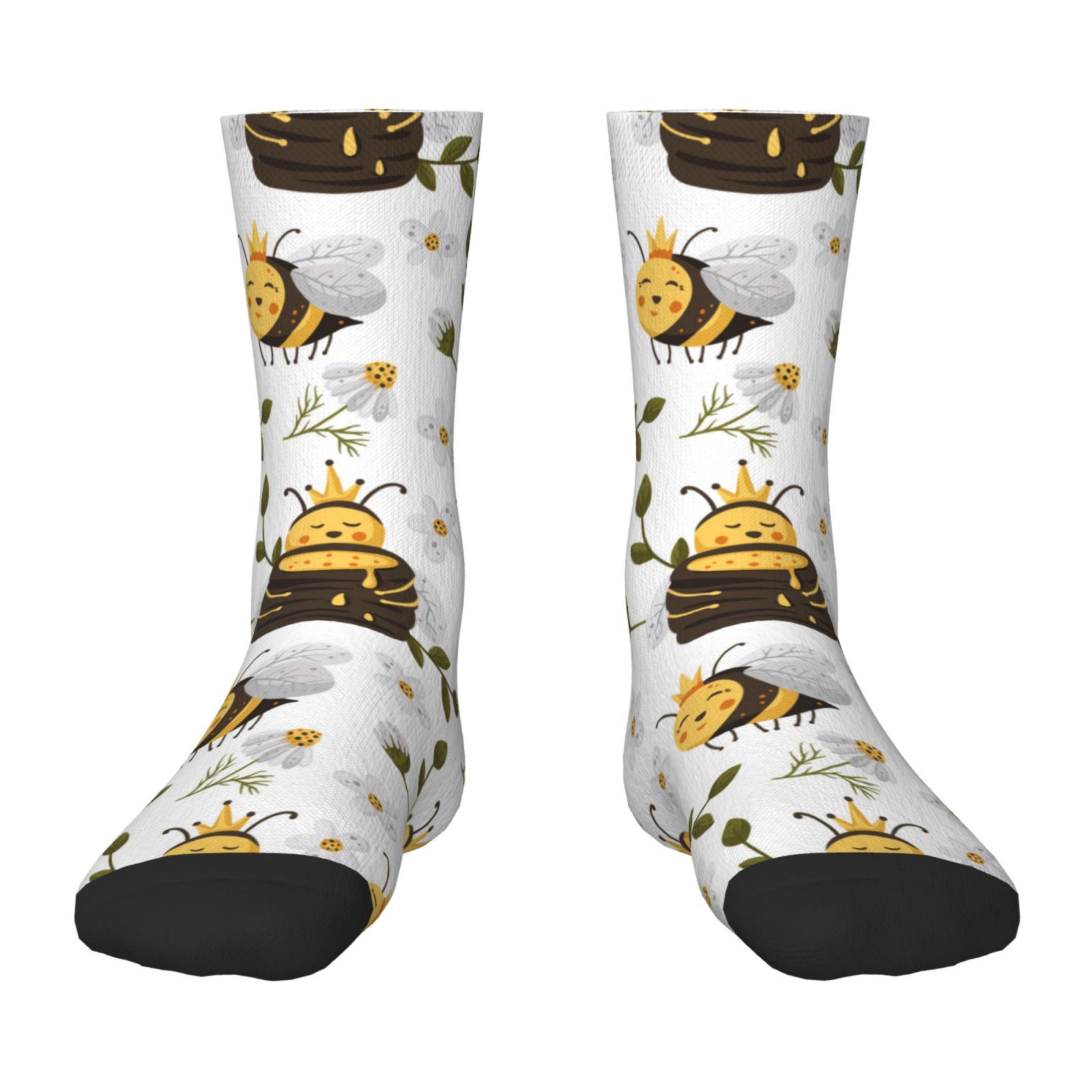 Fuzoiu Honey Bee Insect Print Kids Socks For Boys Girls,Grip Crew Socks ...