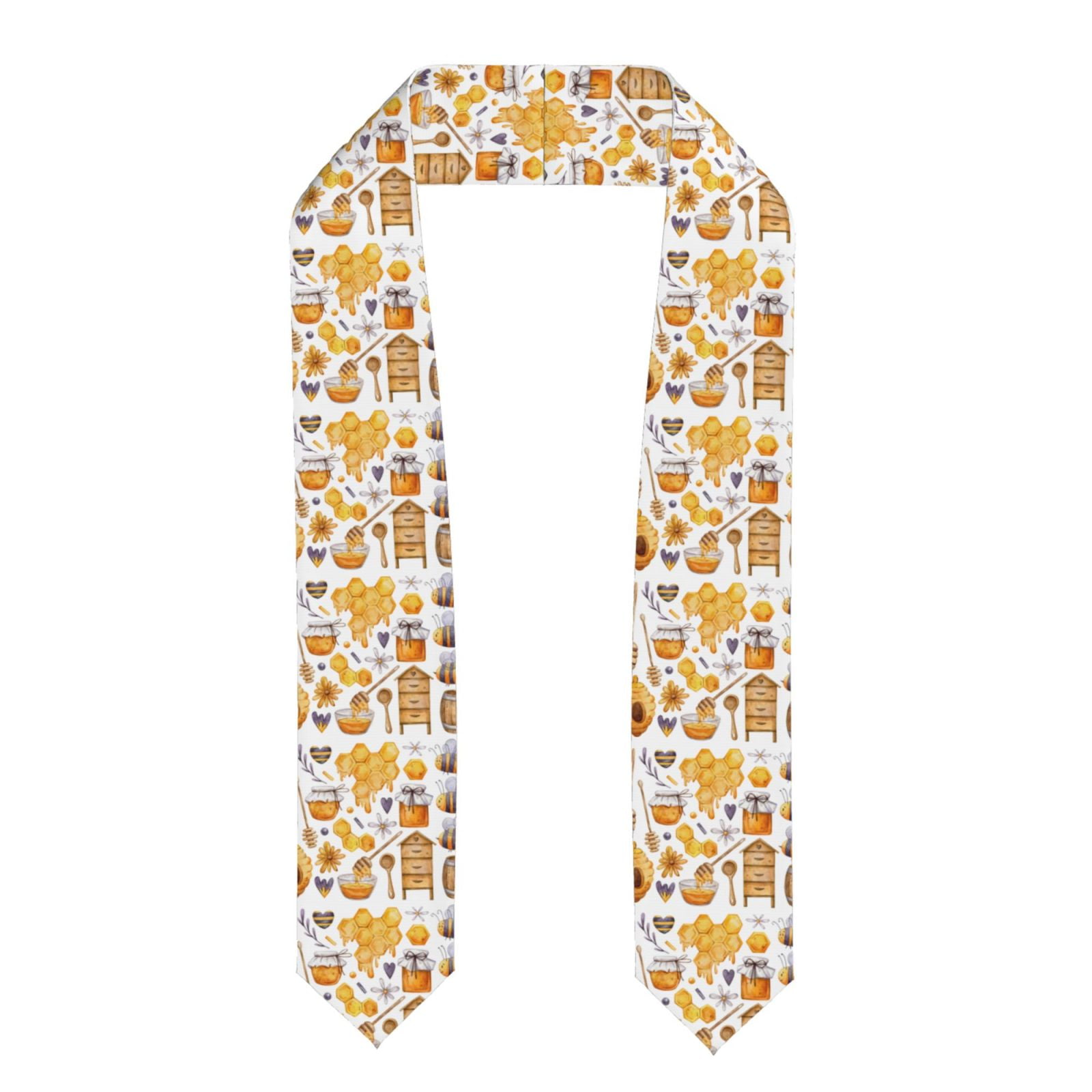 Fuzoiu Honey Bee Set Print Graduation Sash,Graduation Stole,Unisex ...