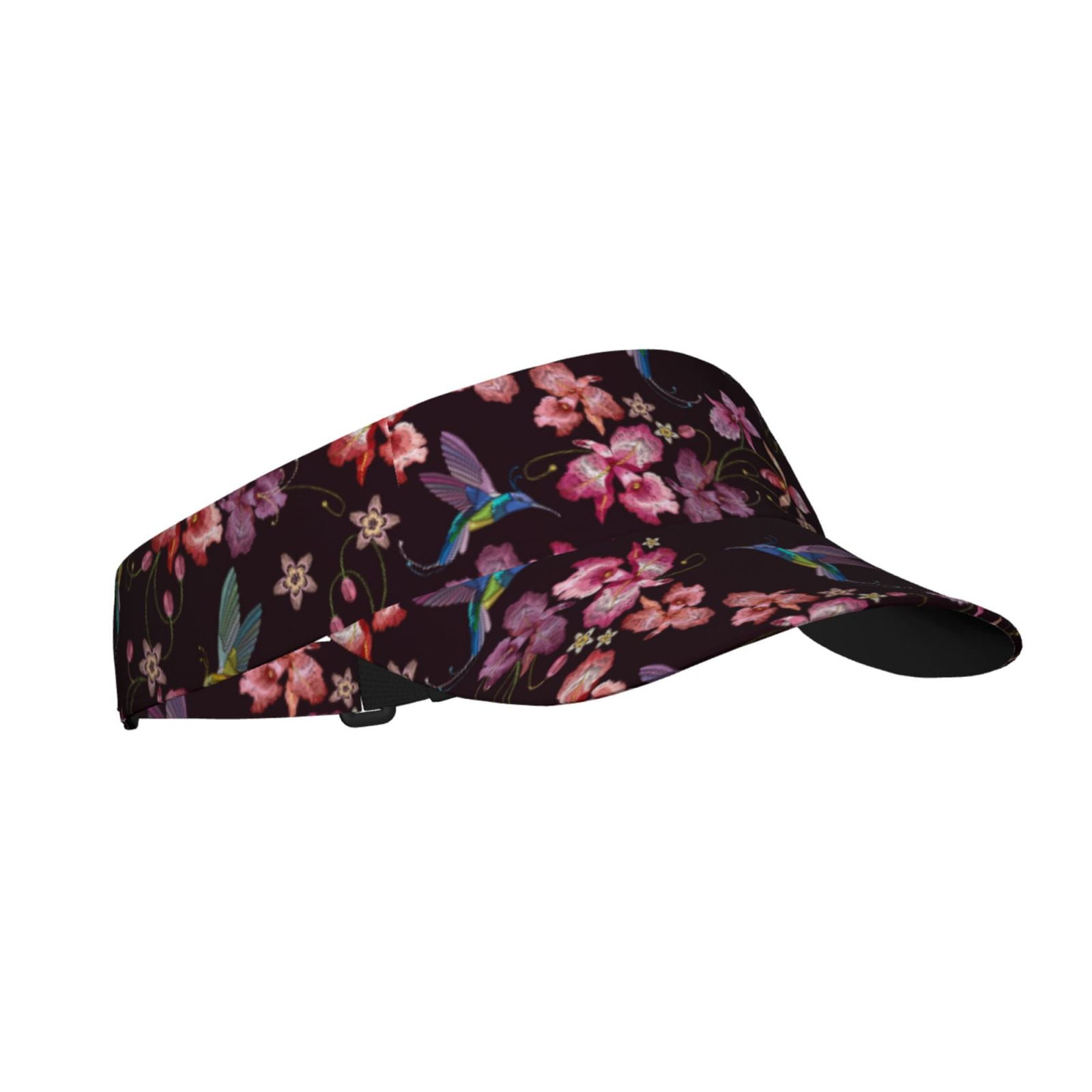 Fuzoiu Humming Bird And Tropical Print Adult Sunscreen Visor Cap ...