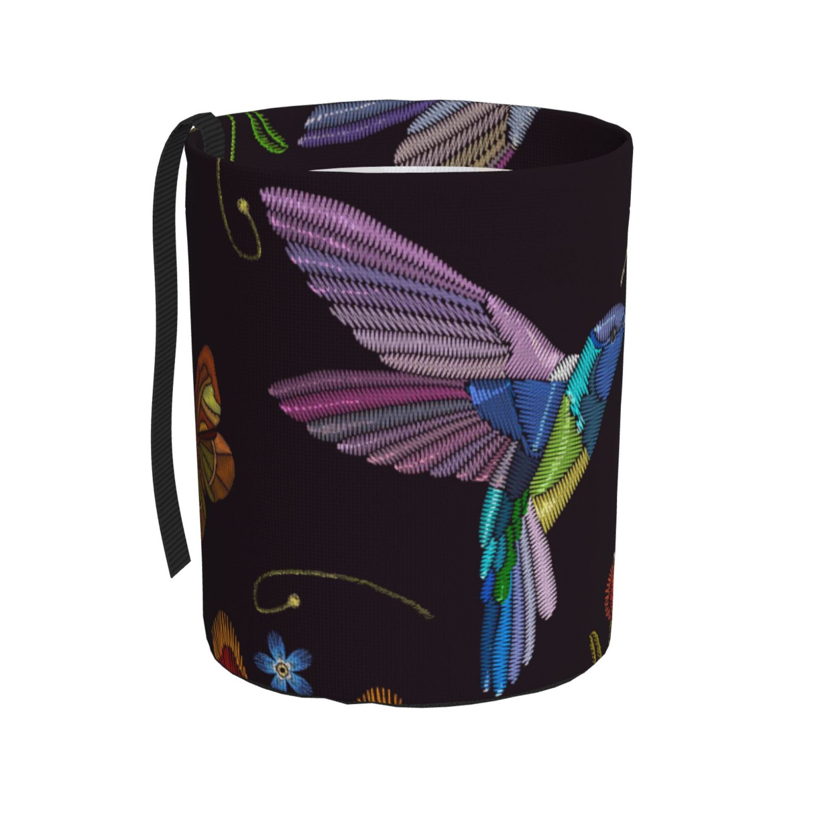 Fuzoiu Humming Bird Print Car Trash Can,Leakproof Car Trash Can,Hanging ...