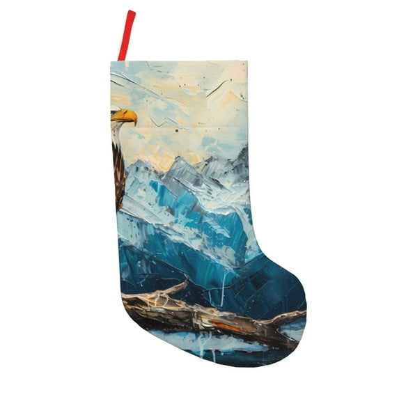 Fuzoiu Iceberg Bald Eagle Print 18 inches Christmas Stockings ...
