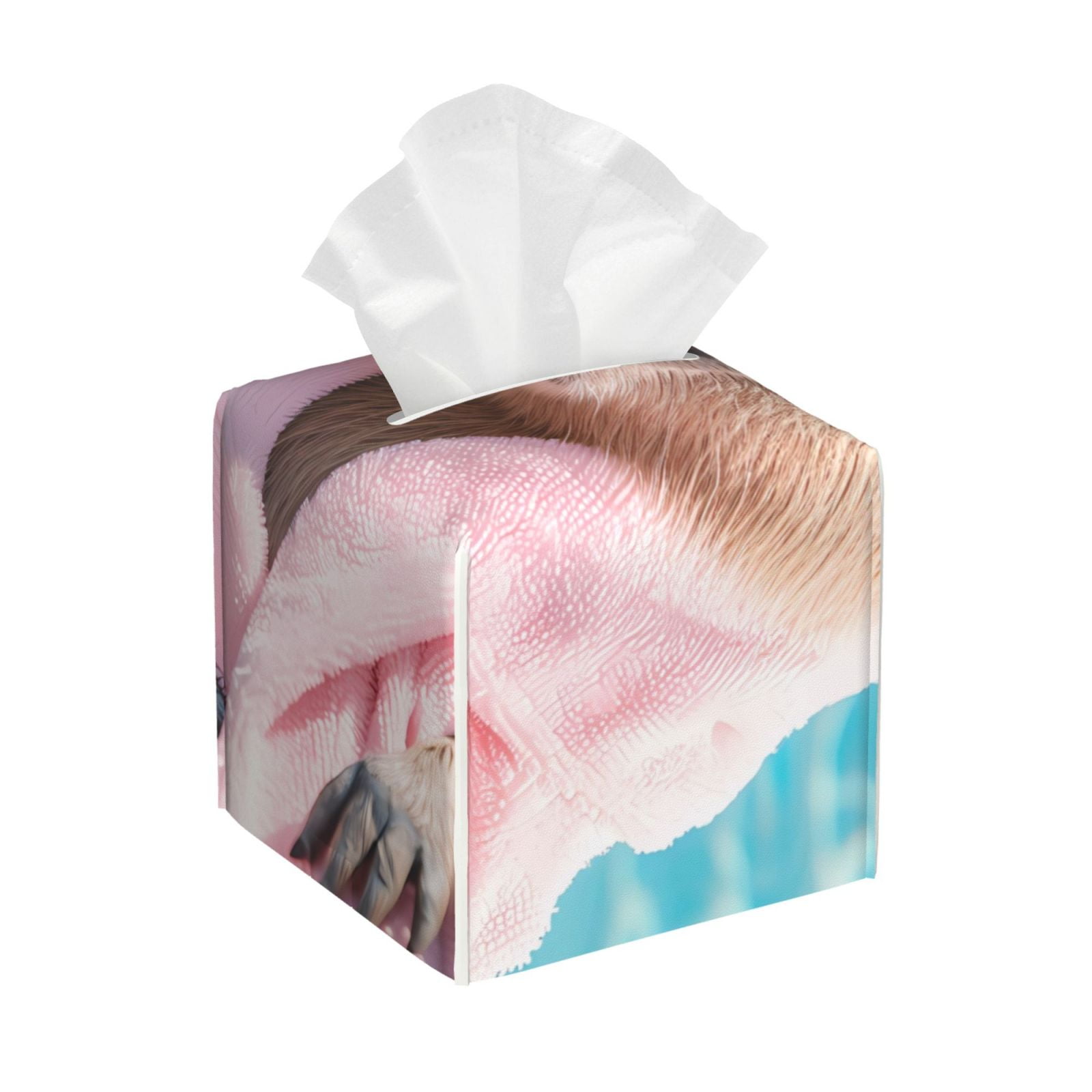 Fuzoiu Island Vacation Guinea Pig Print Tissue Box Cover Holder, Square ...
