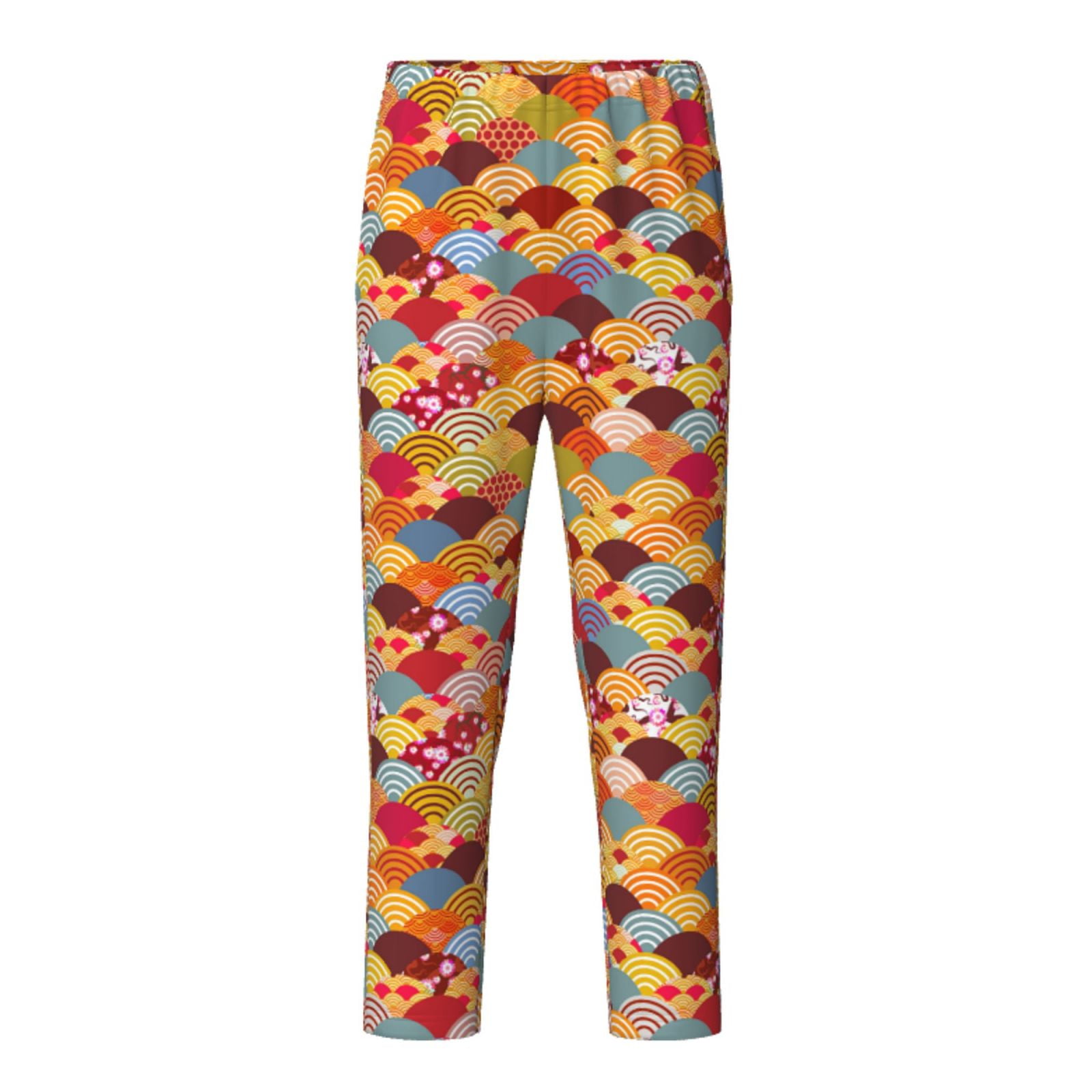 Fuzoiu Japanese Style Fish Scales Print Teenagers' Pajama Pants,Lounge ...