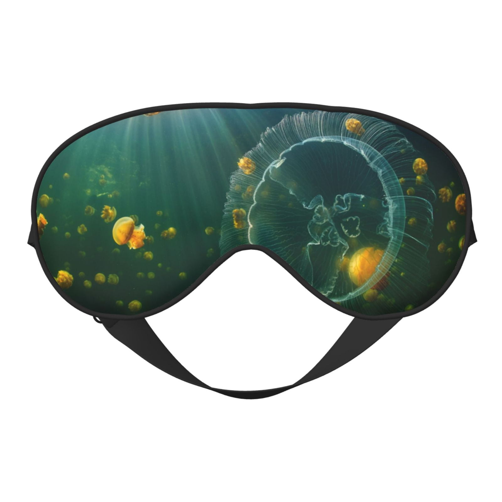 Fuzoiu Jelly Fish Print Sleep Masks,Eye Masks with Adjustable Strap for ...