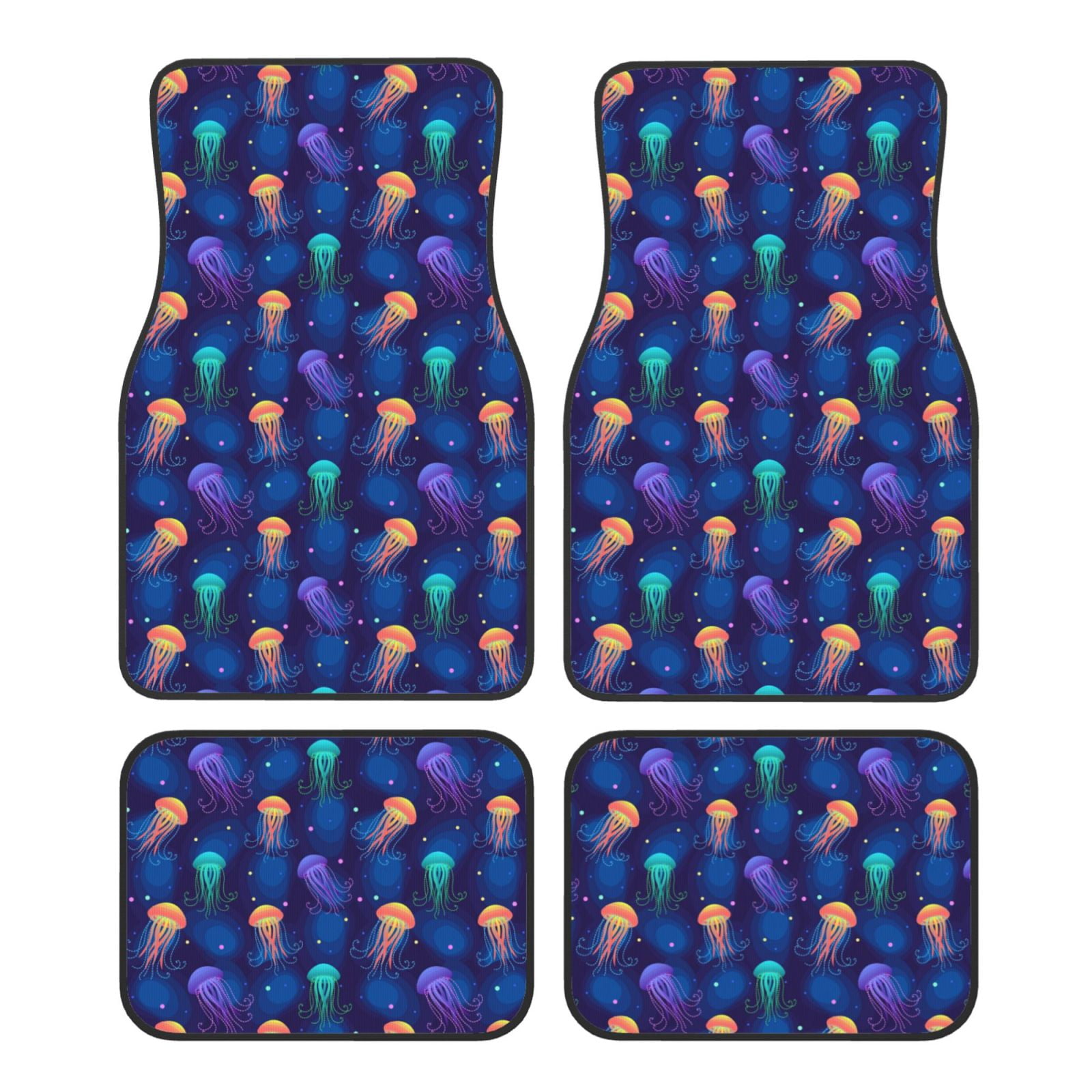 Fuzoiu Jellyfish colorful Print Carpet Floor Mats for Car,Car Foot Mat ...