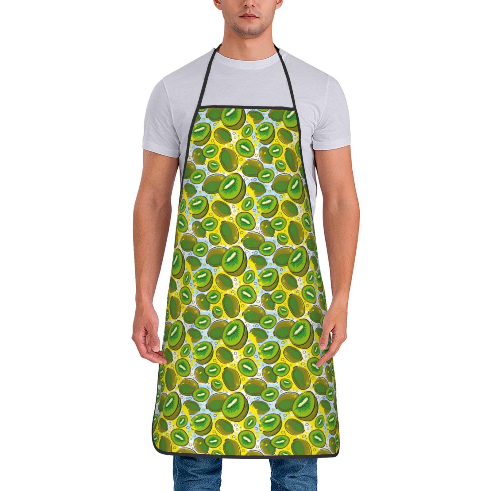 Fuzoiu Kiwi Fruits Summer Print Waterproof Apron, Kitchen Apron for ...