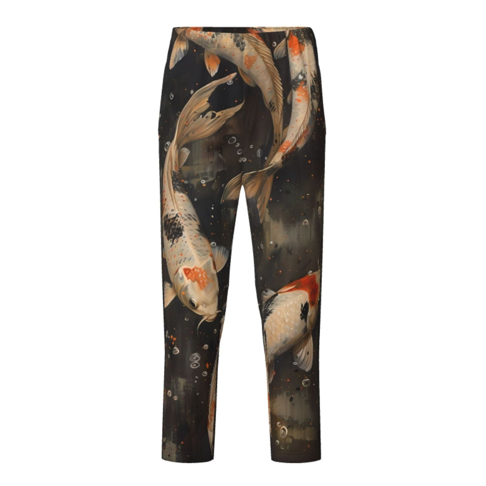 Fuzoiu Koi Fish Tranquility Print Teenagers' Pajama Pants,Lounge Pants ...