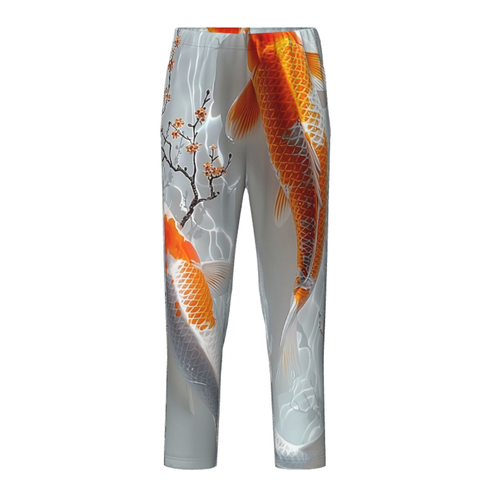 Fuzoiu Koi Fish Water Print Teenagers' Pajama Pants,Lounge Pants with ...