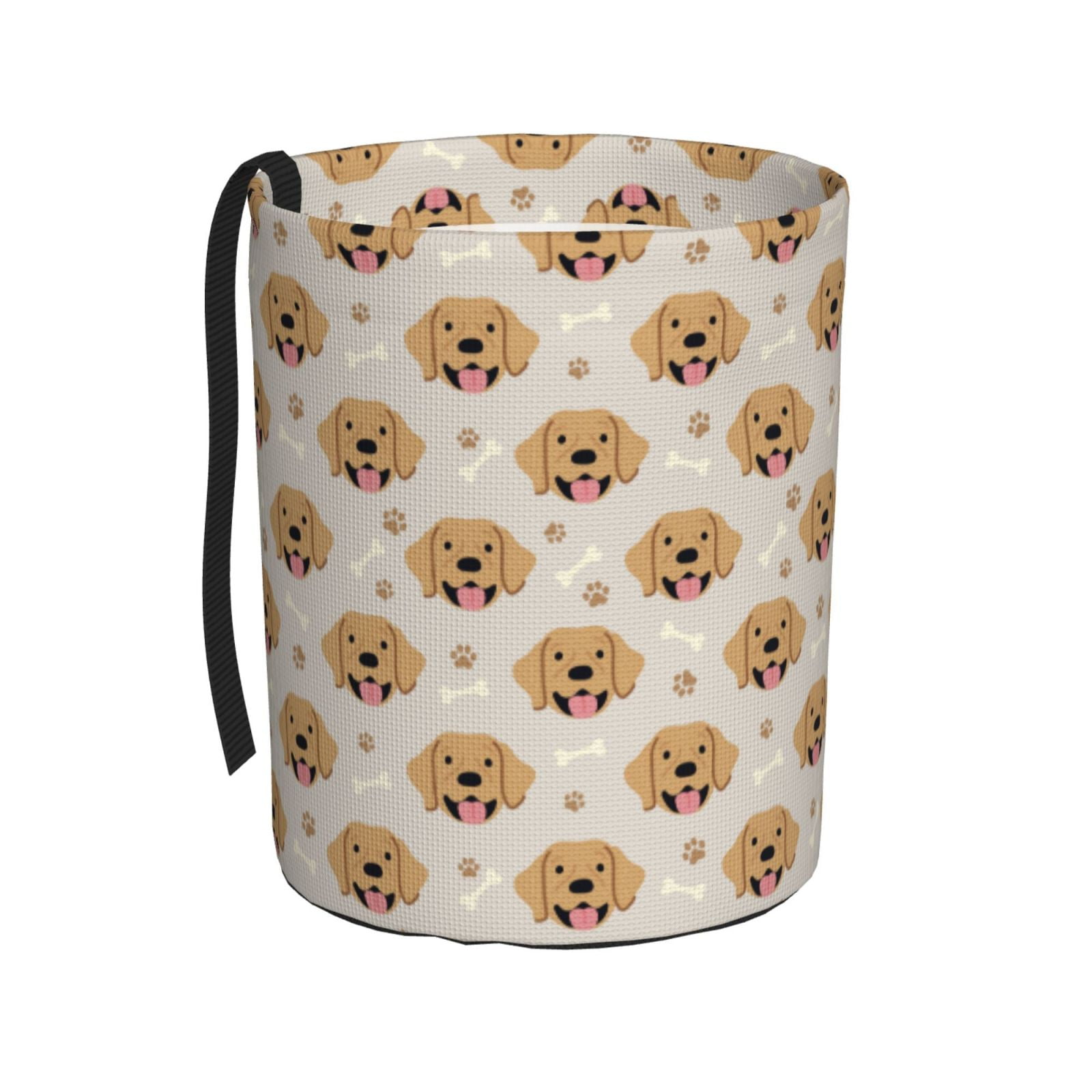Fuzoiu Labrador Retriever Dog Print Car Trash Can,Leakproof Car Trash ...