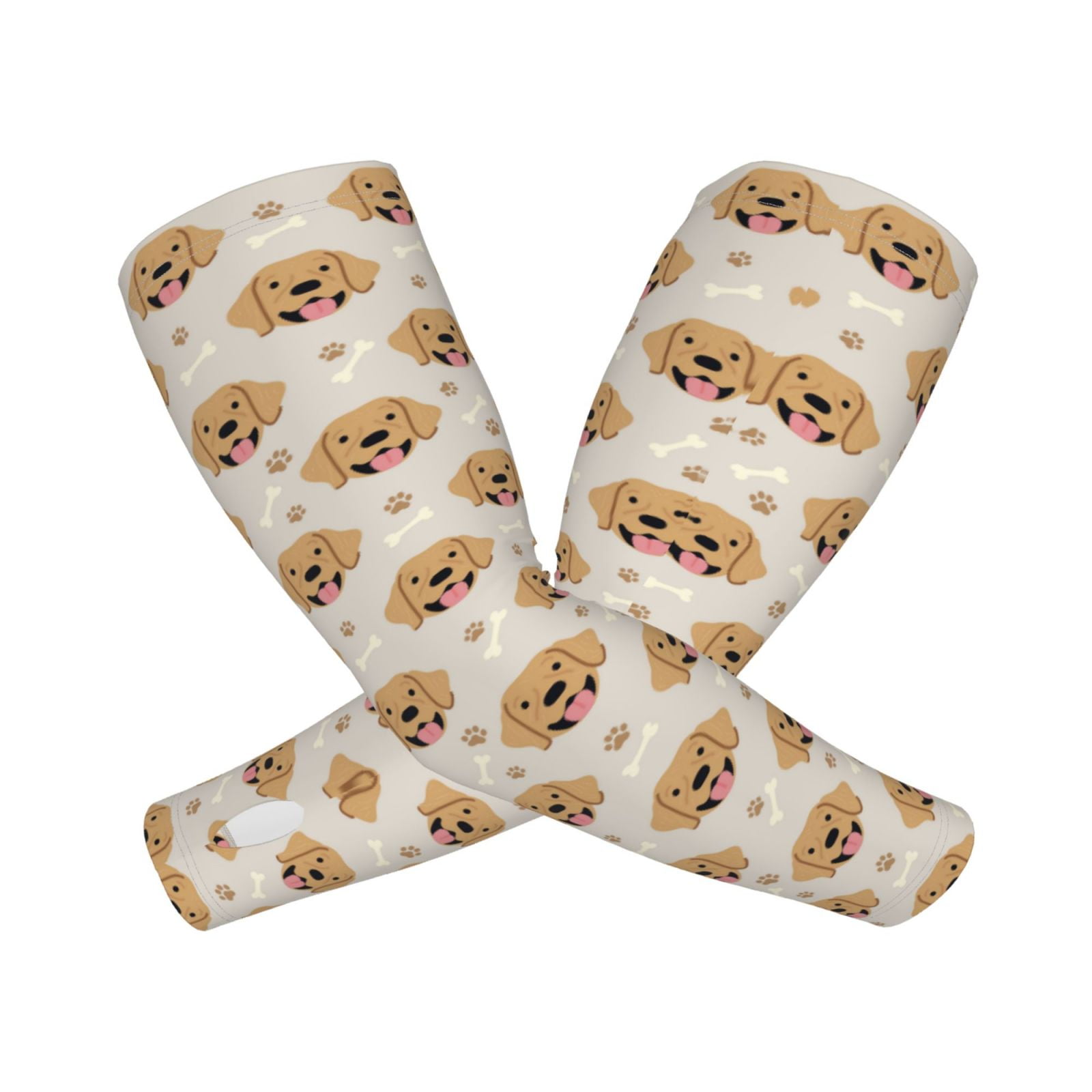 Fuzoiu Labrador Retriever Dog Print Cooling Sleeves for Sun Protection ...
