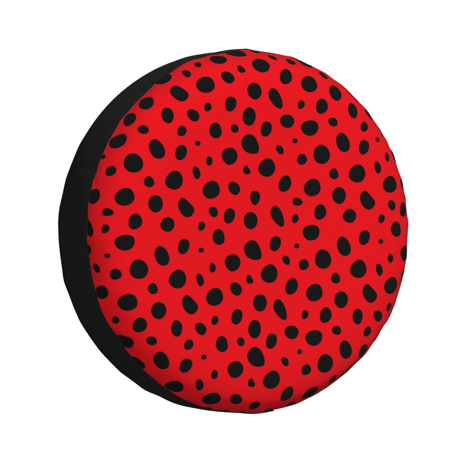 Fuzoiu Ladybug Dotted Print Universal Spare Tire Cover with Buckle ...