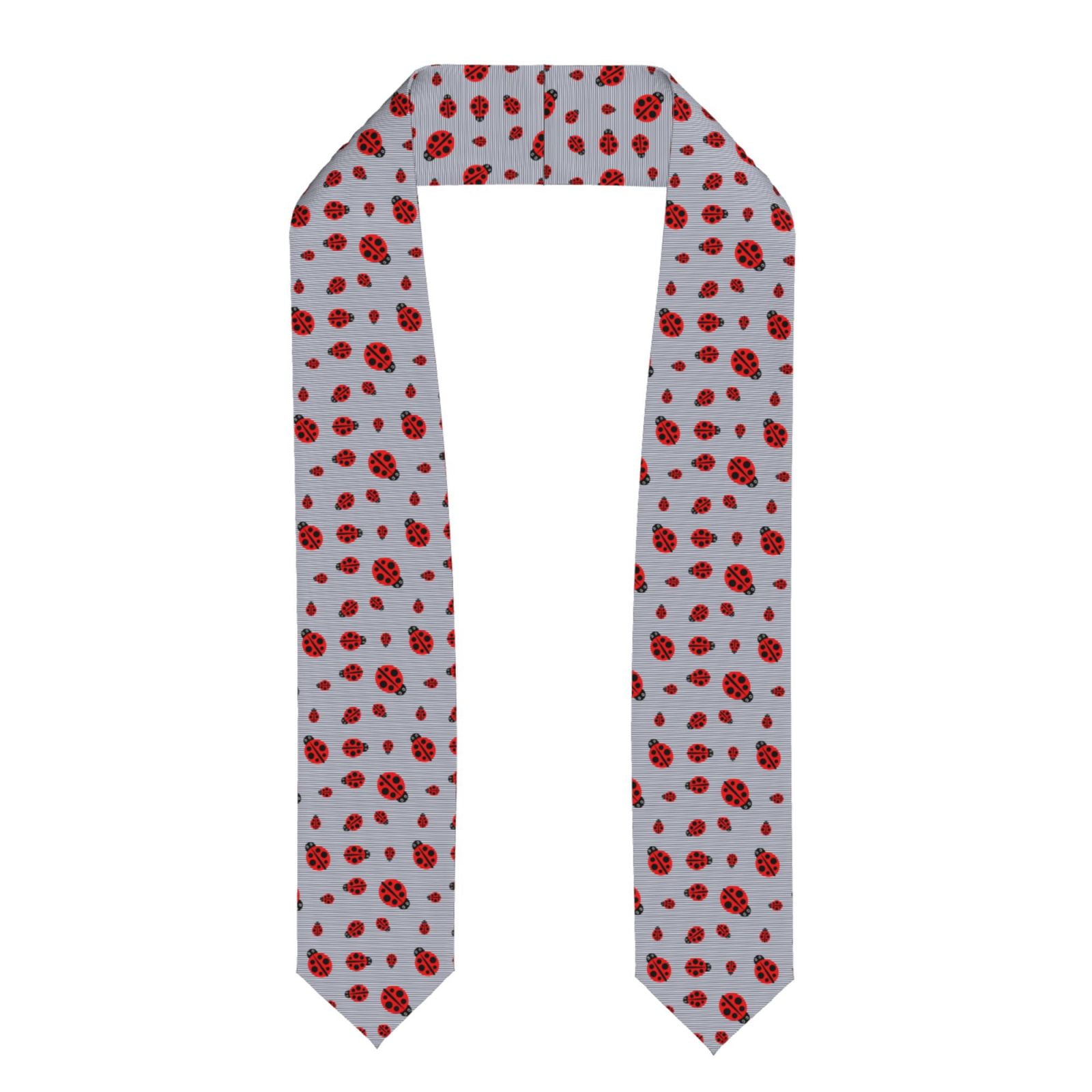 Fuzoiu Ladybug Print Graduation Sash,Graduation Stole,Unisex Adult ...