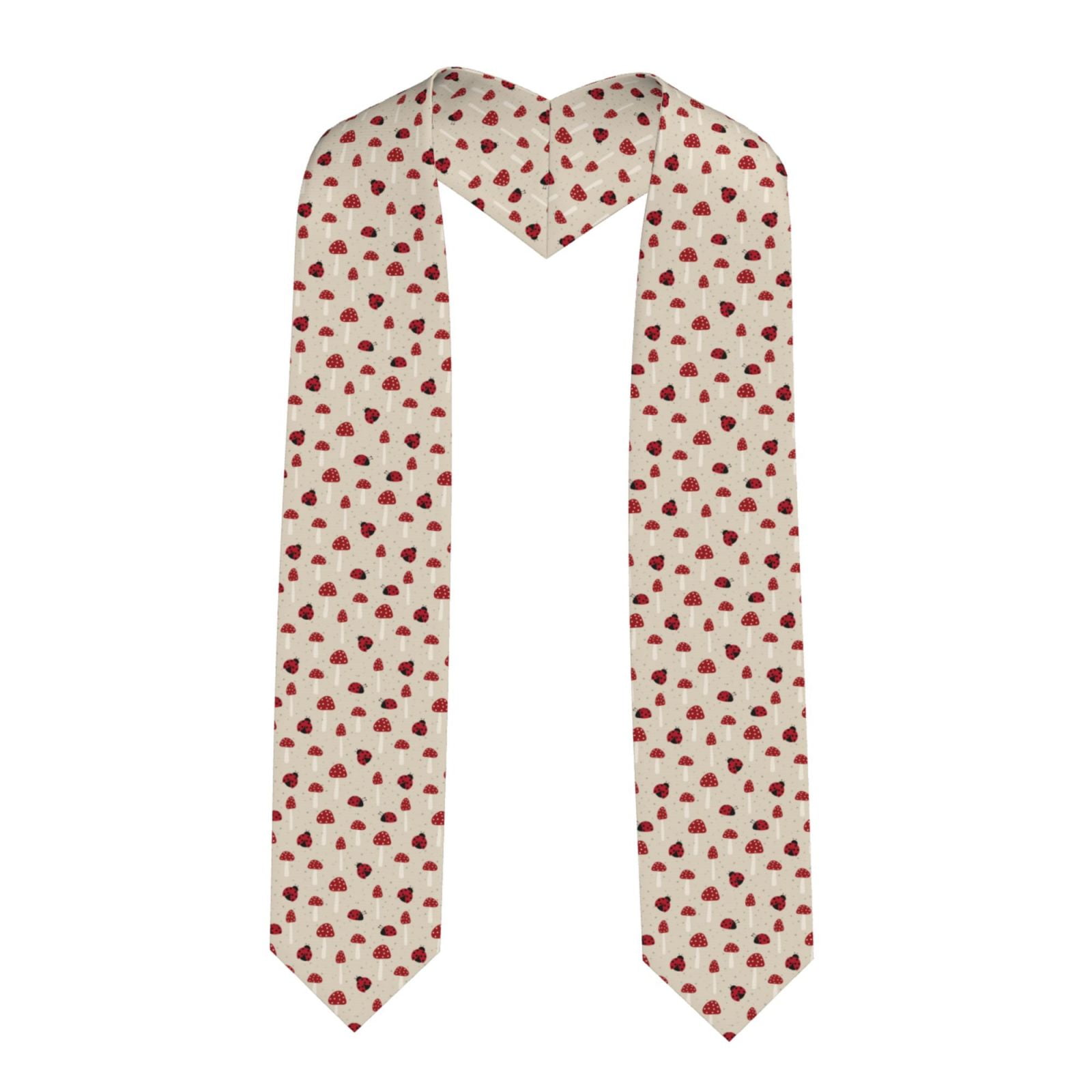 Fuzoiu Ladybug With Mushroom Print Graduation Sash,Graduation Stole ...