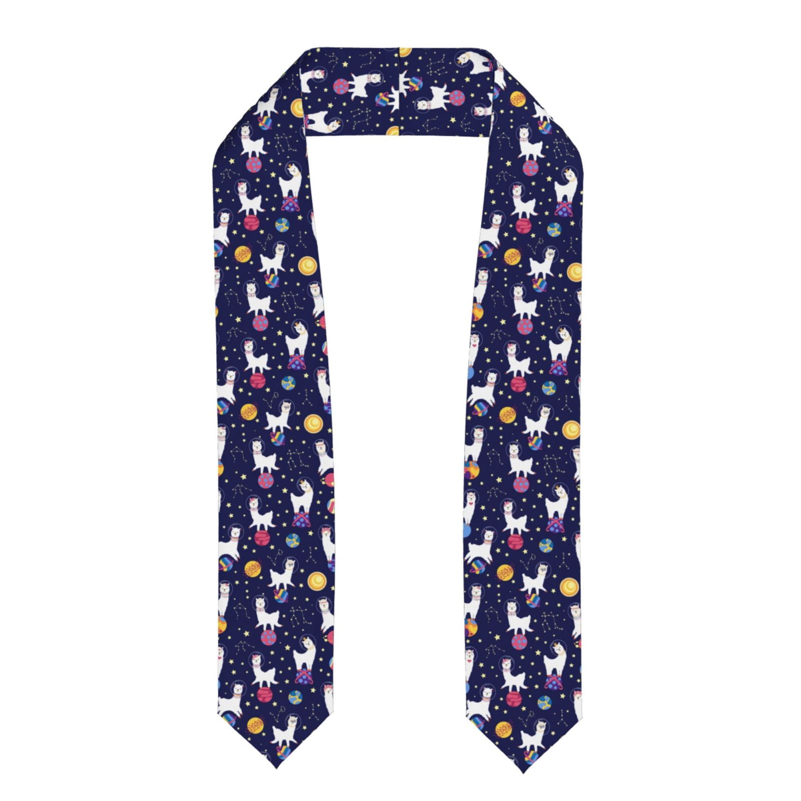 Fuzoiu Lama in Space Print Graduation Sash,Graduation Stole,Unisex ...