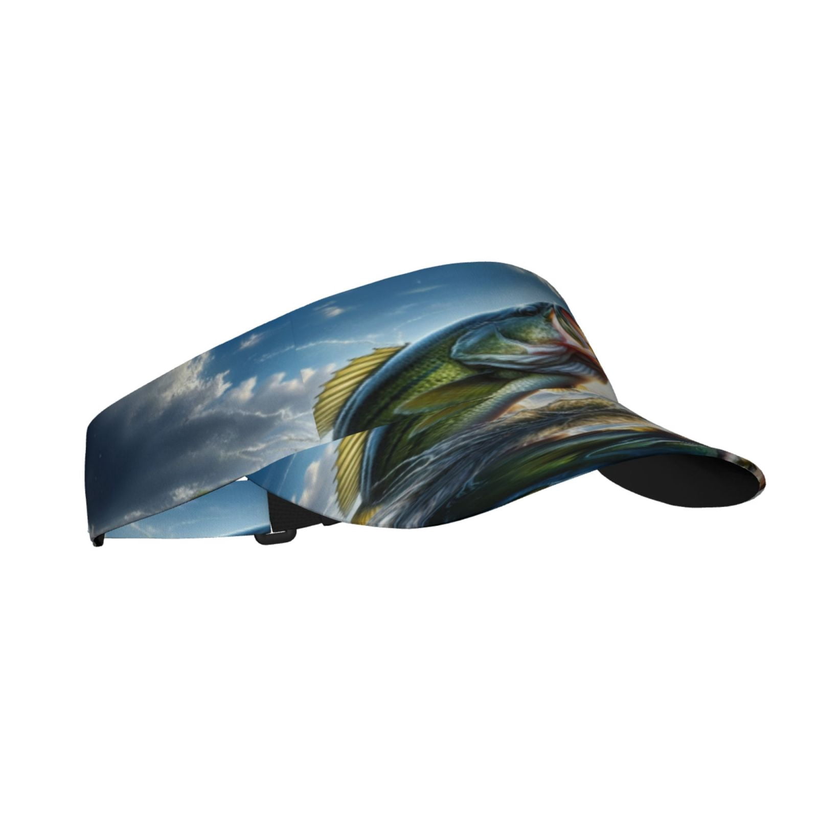 Fuzoiu Largemouth Bass Jumping Out of The Water Print Adult Sunscreen ...