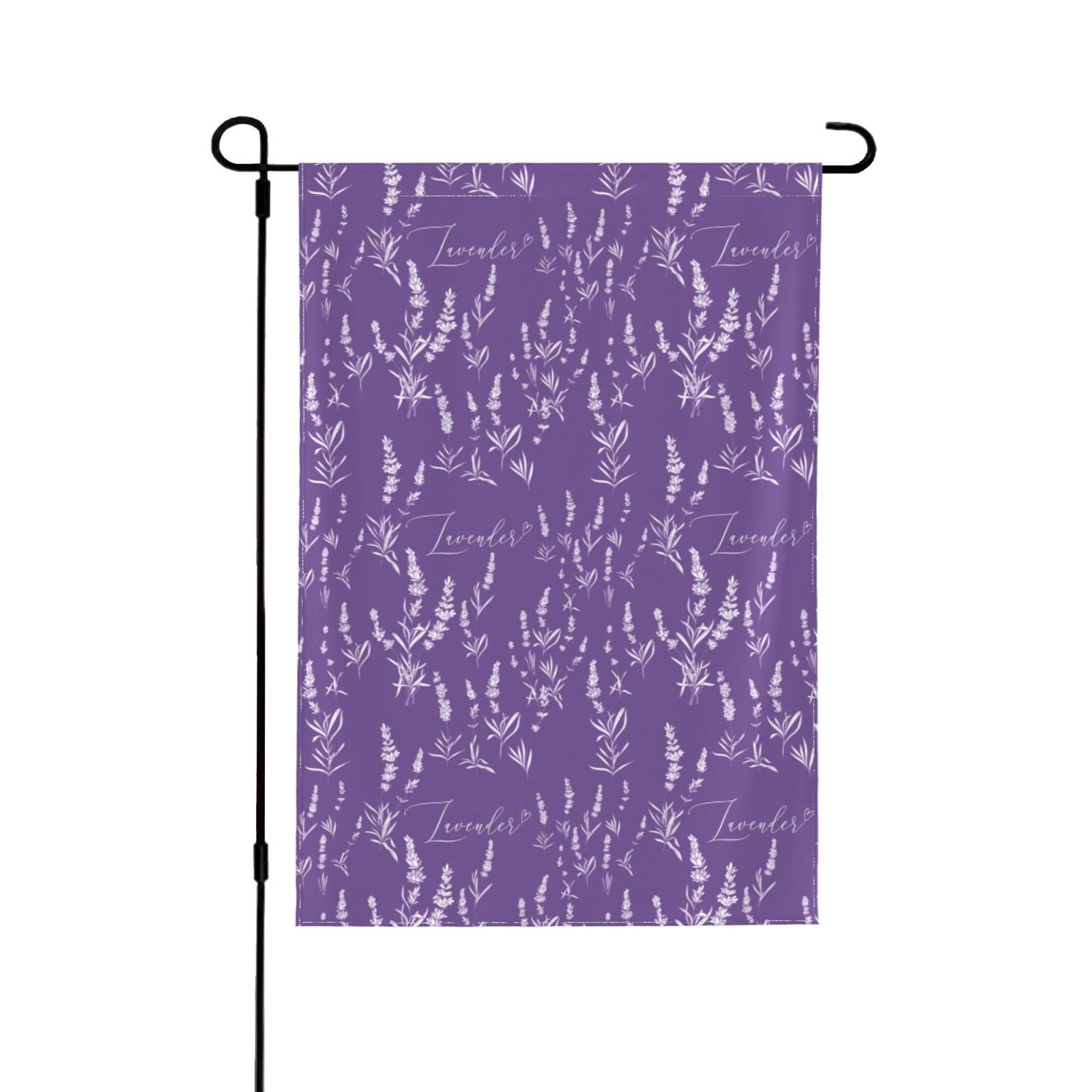 Fuzoiu Lavender Flowers Print Decorative Garden Flag,Double Sided ...