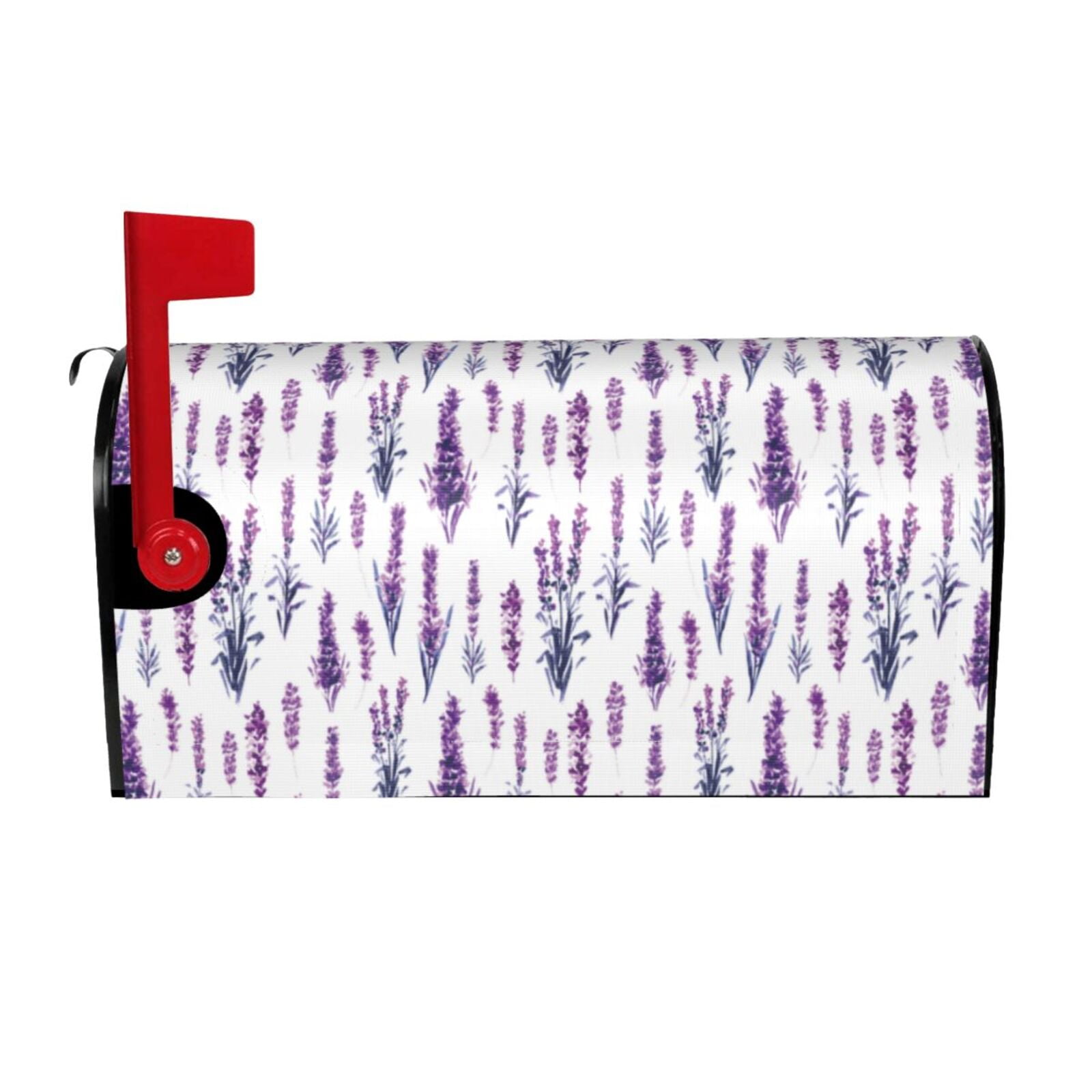 Fuzoiu Lavender Flowers Print Decorative Waterproof Mailbox Cover ...