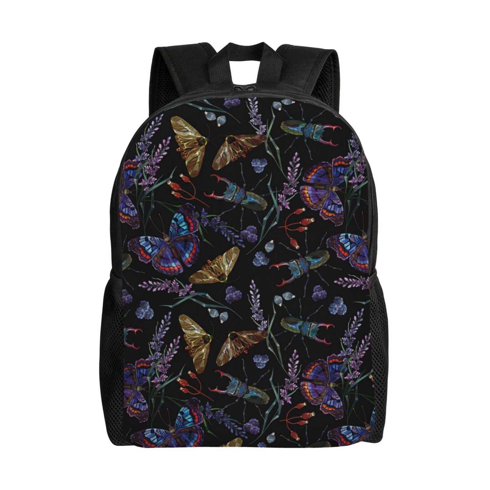 Fuzoiu Lavender Flowers Print Laptop Backpack,Work Business Backpacks ...